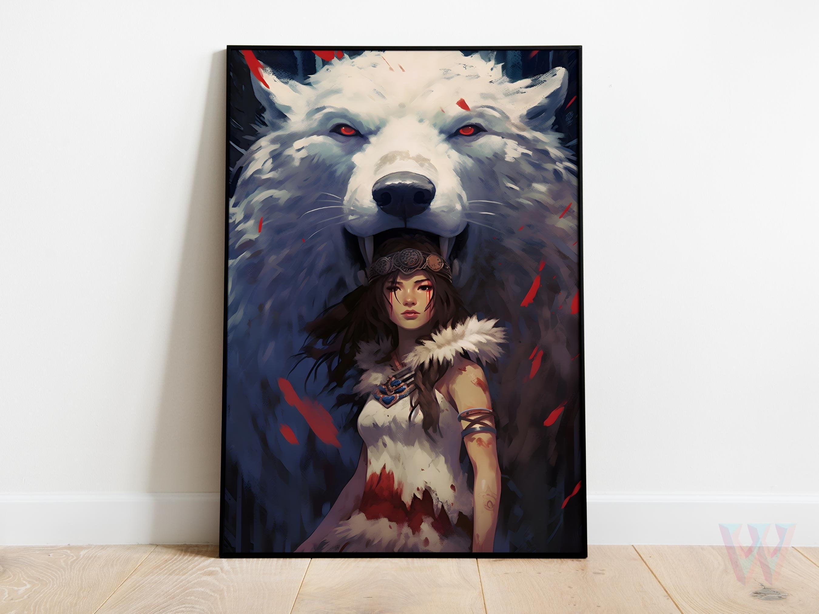 POSTER Princess Mononoke Movie Poster, Princess Mononoke Inspired Movie ...