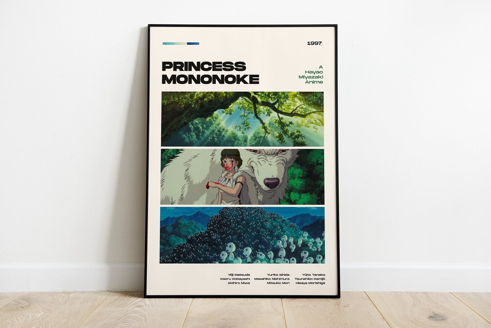 POSTER Princess Mononoke Movie Poster, Modern Movie Poster Print ...