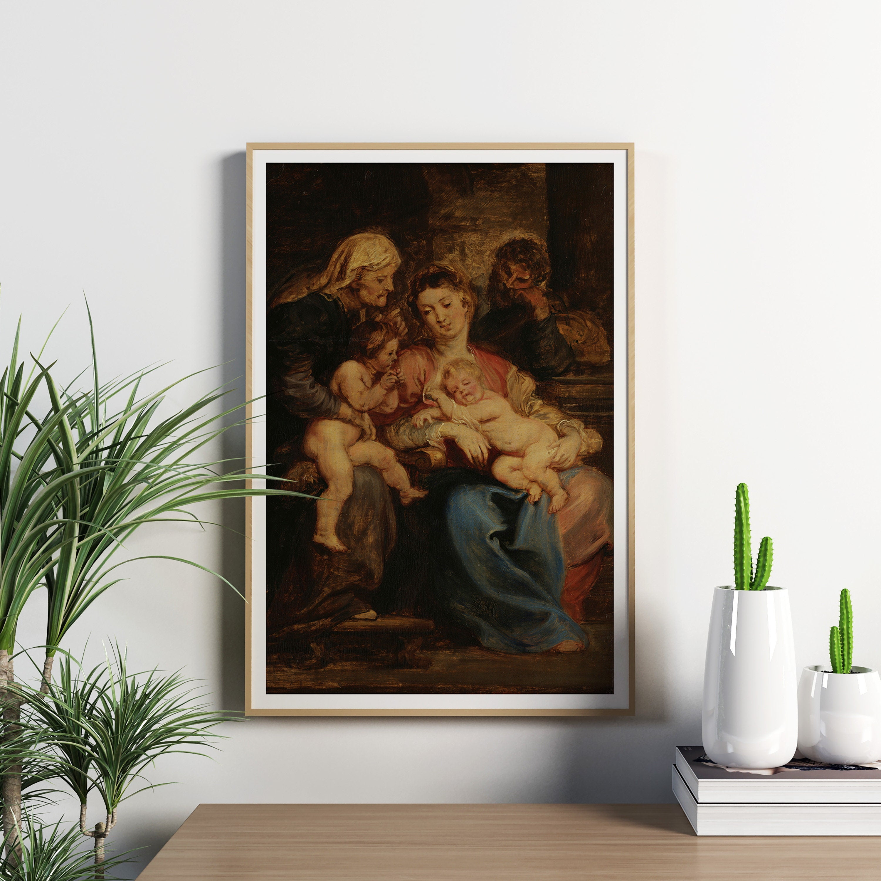 POSTER Prints The Holy Family with Saint Elizabeth and Saint John Poster & Wall Art Prints by ...
