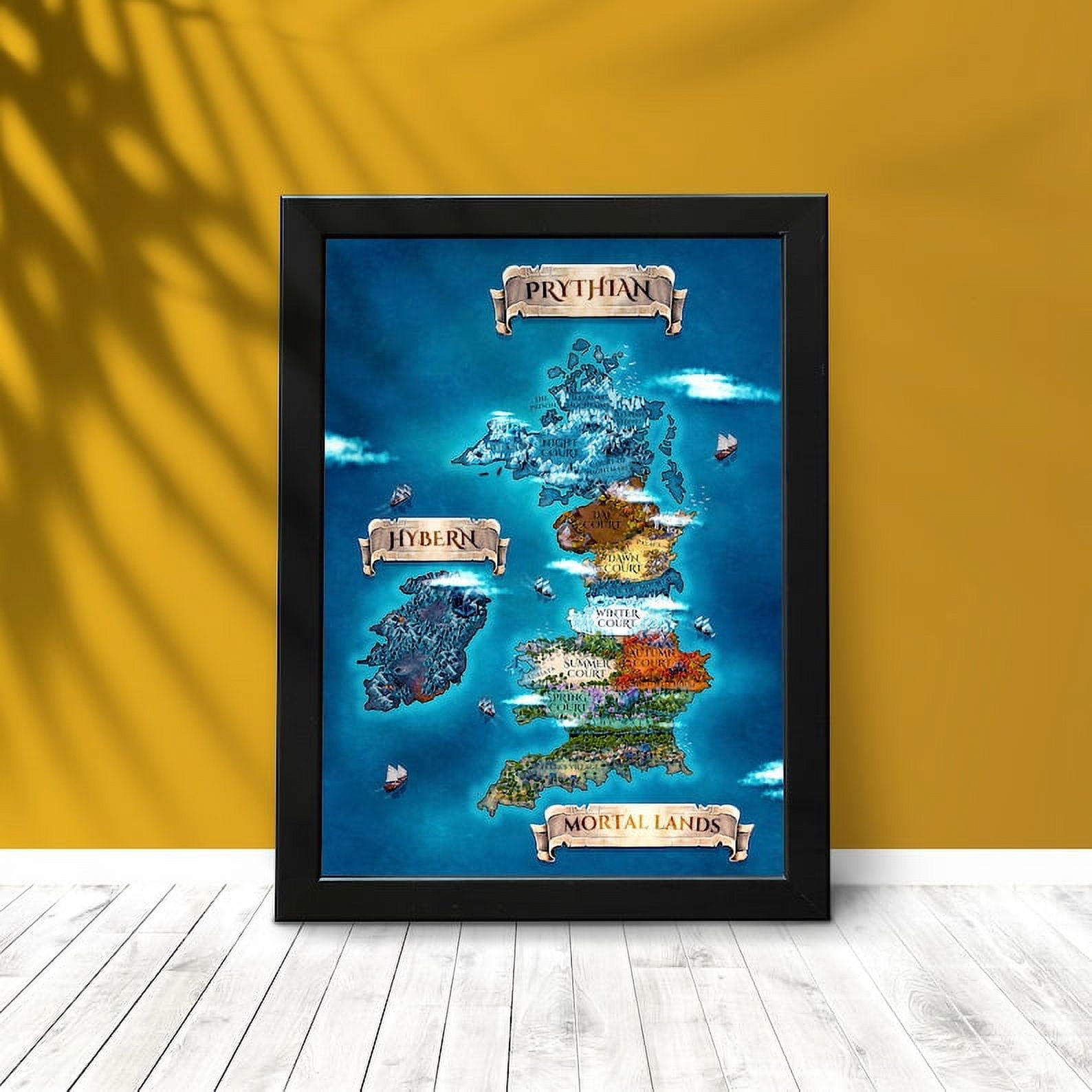 POSTER Prythian Map, Prythian Poster, Prythian Wall Art, Court of ...