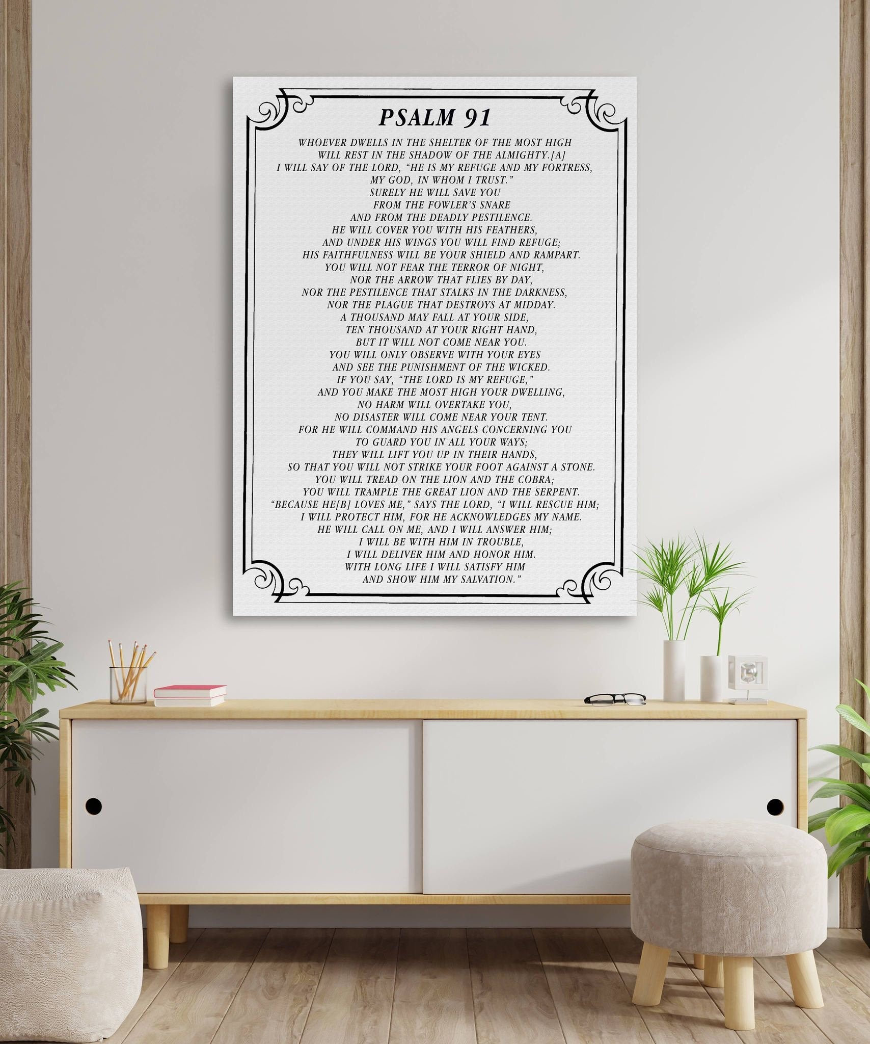 POSTER Psalm 91 Bible Verse Wall Art-UNFRAMED - Walmart.com