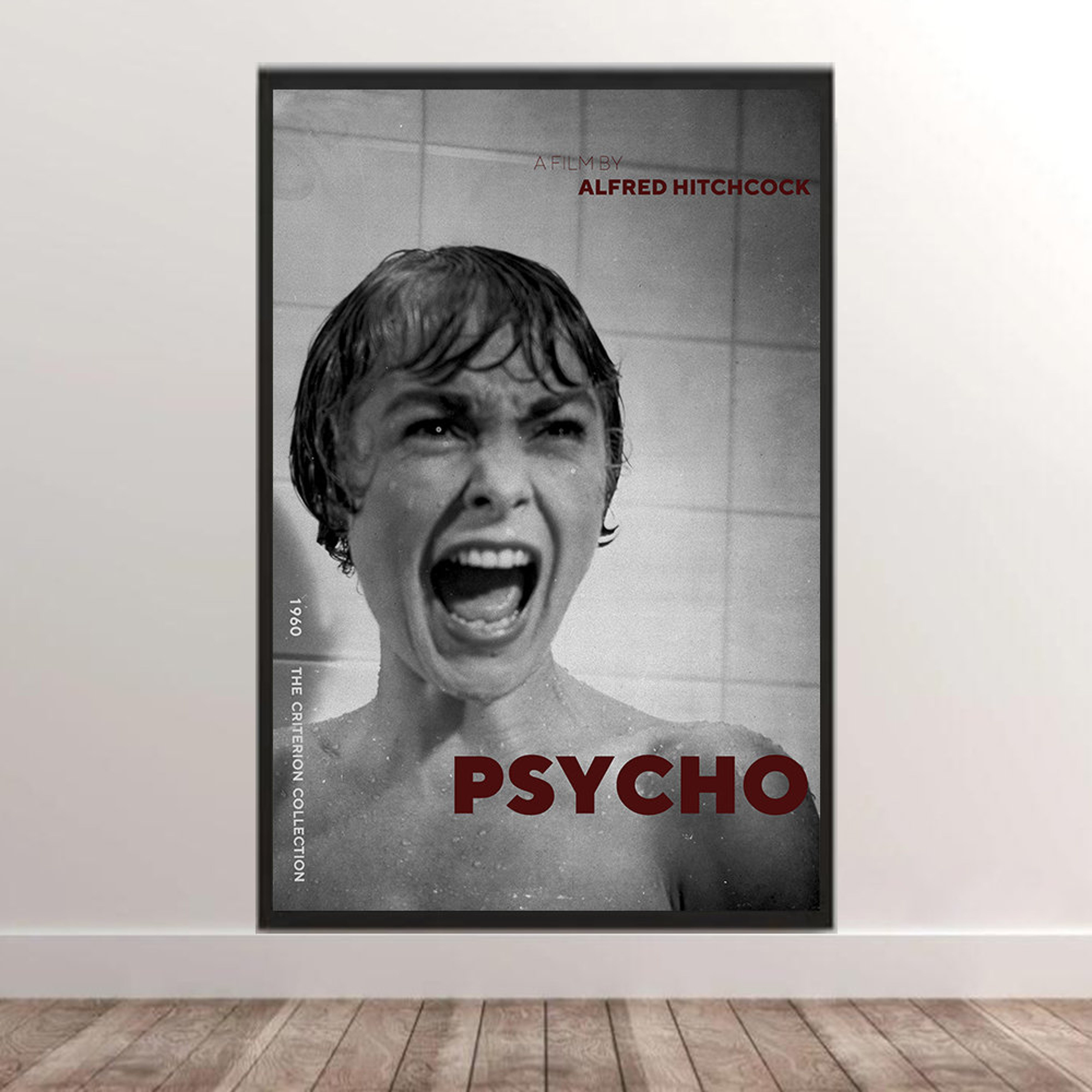 POSTER Psycho Bathroom Poster Movie Poster Classic Film Poster Wall Art ...