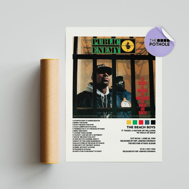 POSTER Public Enemy Posters / It Takes a Nation of Millions to Hold Us ...