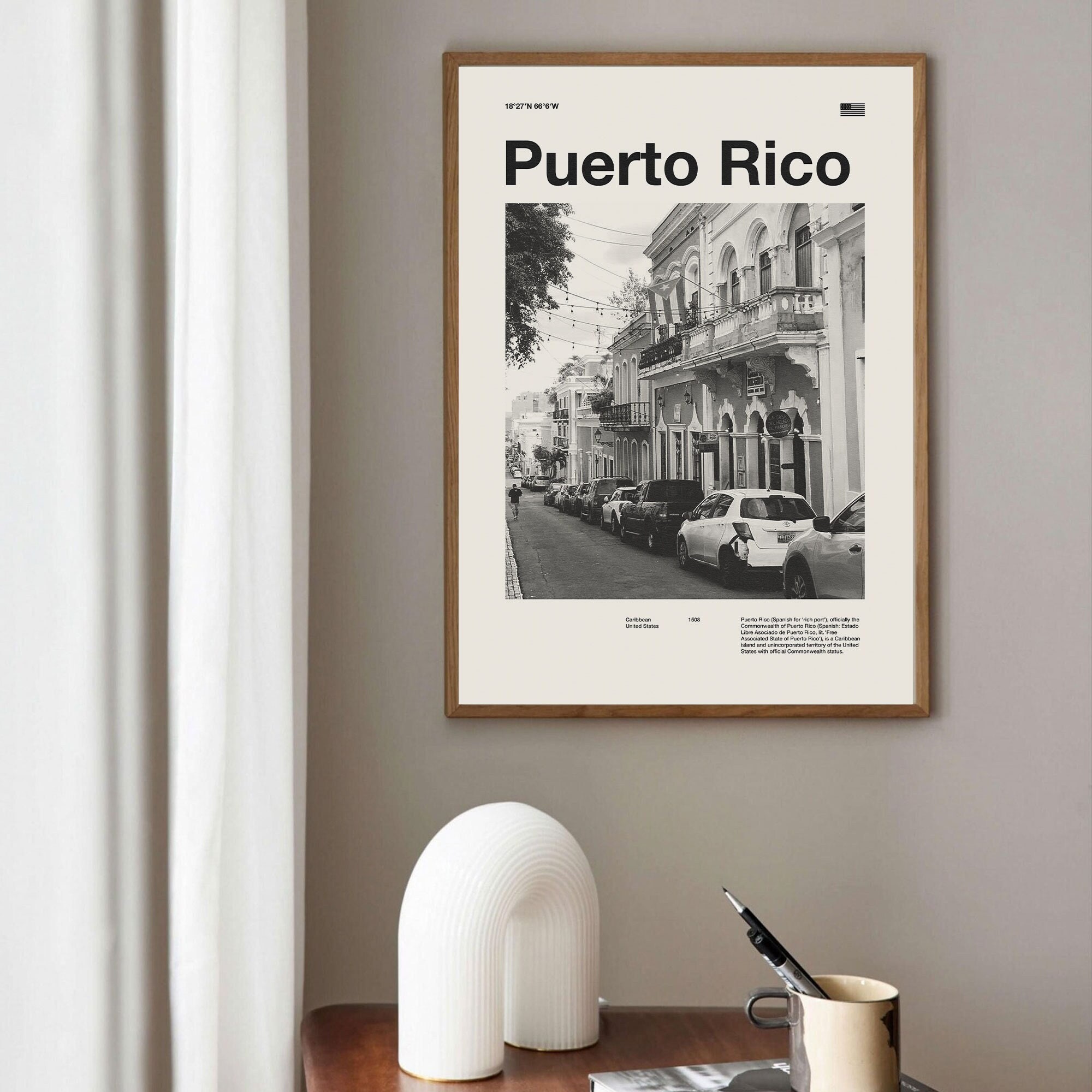 POSTER Puerto Rico Print | Puerto Rico Poster | Puerto Rico Wall Art ...