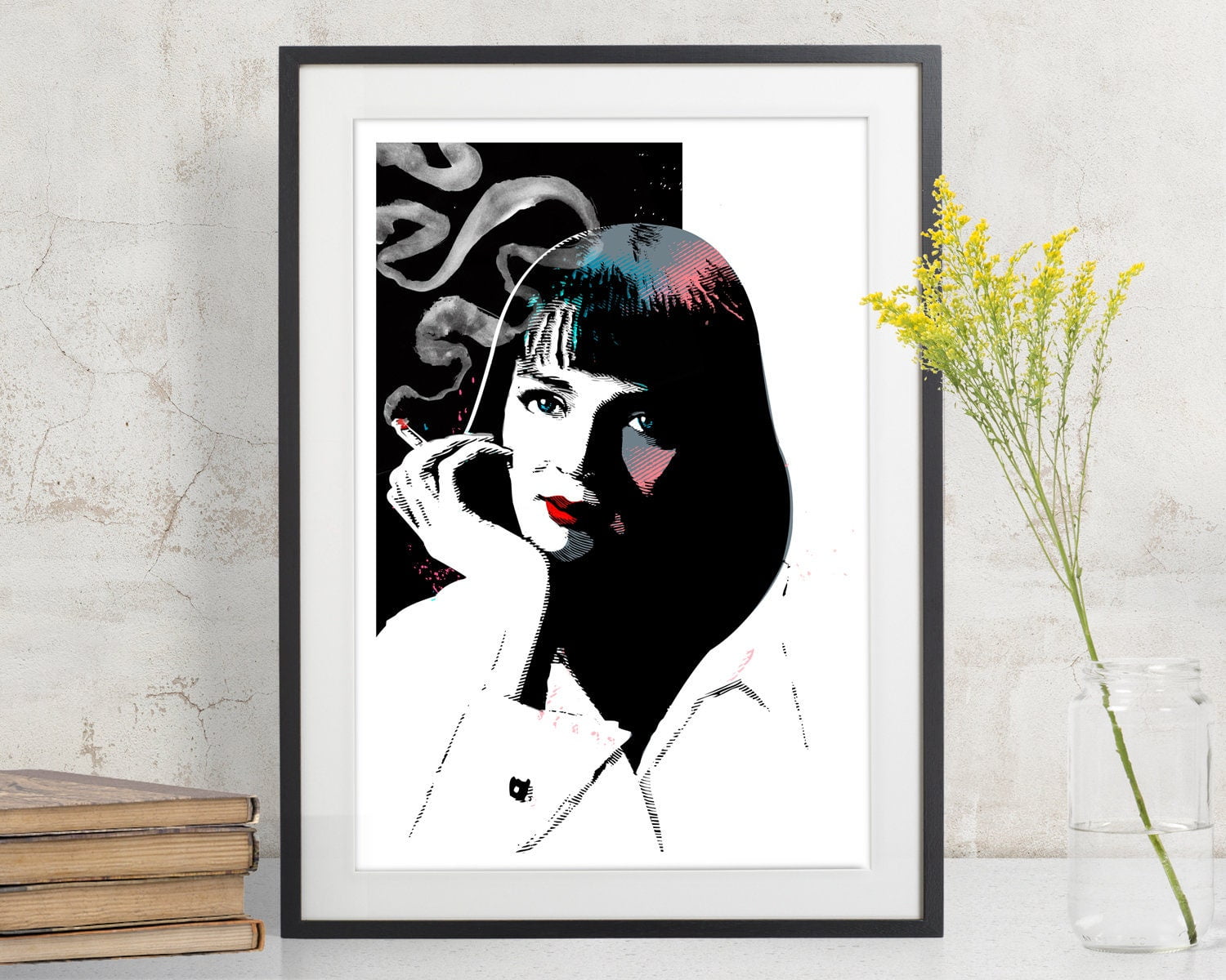 POSTER Pulp Fiction - Uma Thurman Mia Wallace - Art Print, Pulp Fiction ...