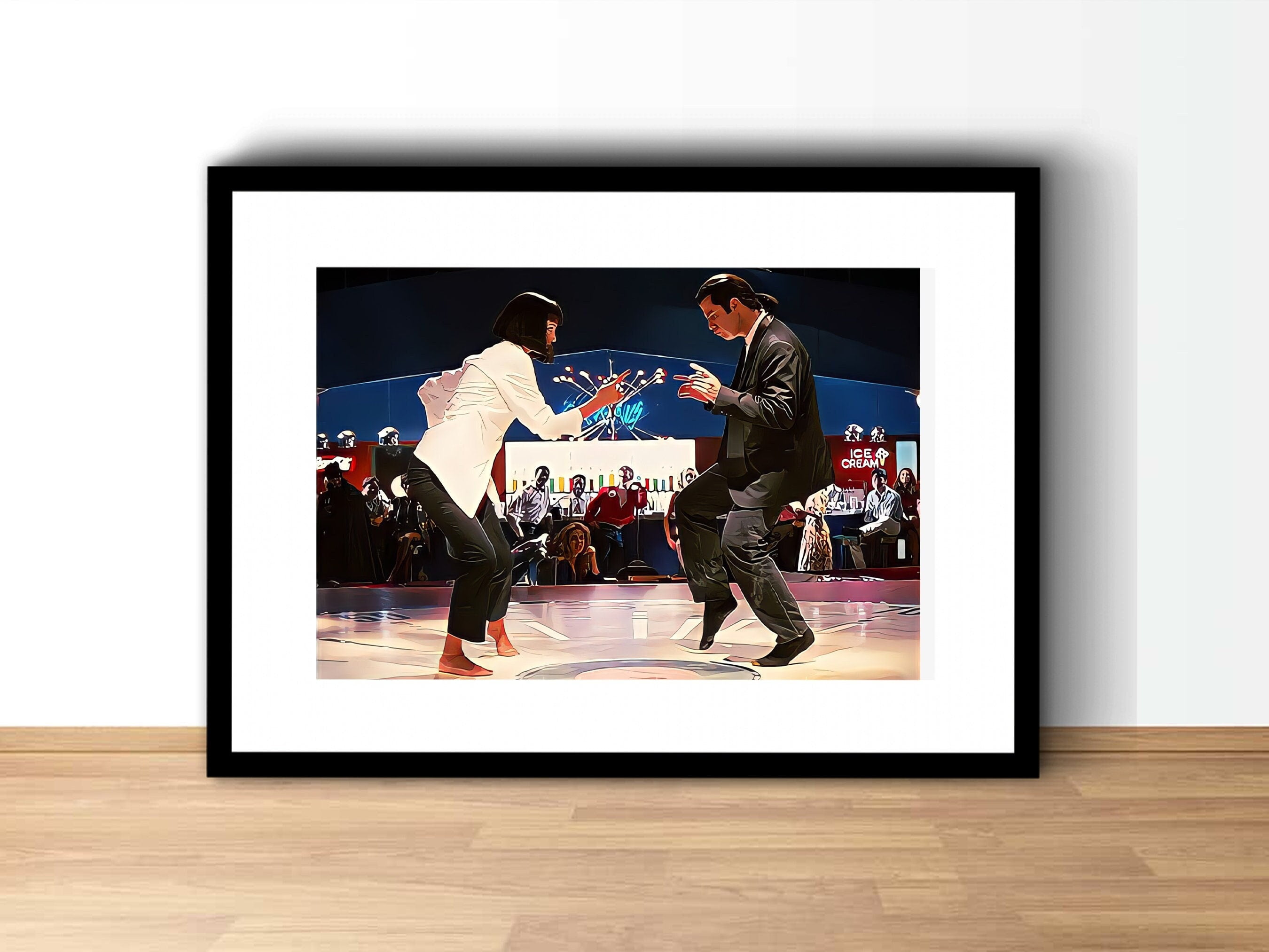 POSTER Pulp Fiction, Vincent Vega And Mia Wallace Dance Scene, Pulp ...