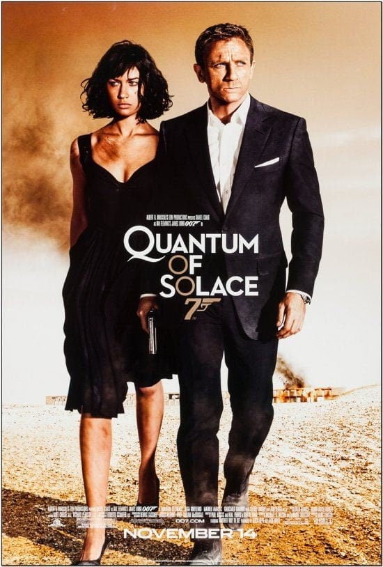 POSTER QUANTUM OF SOLACE - 2008 - original Final Movie Poster- Daniel Craig is James Bond - Olga ...
