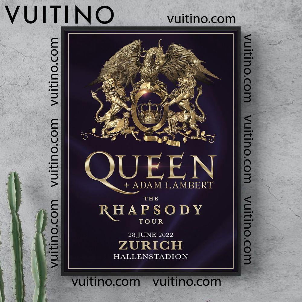 POSTER Queen Adam Lambert The Rhapsody 2022 Tour Zurich Hallenstadion ...