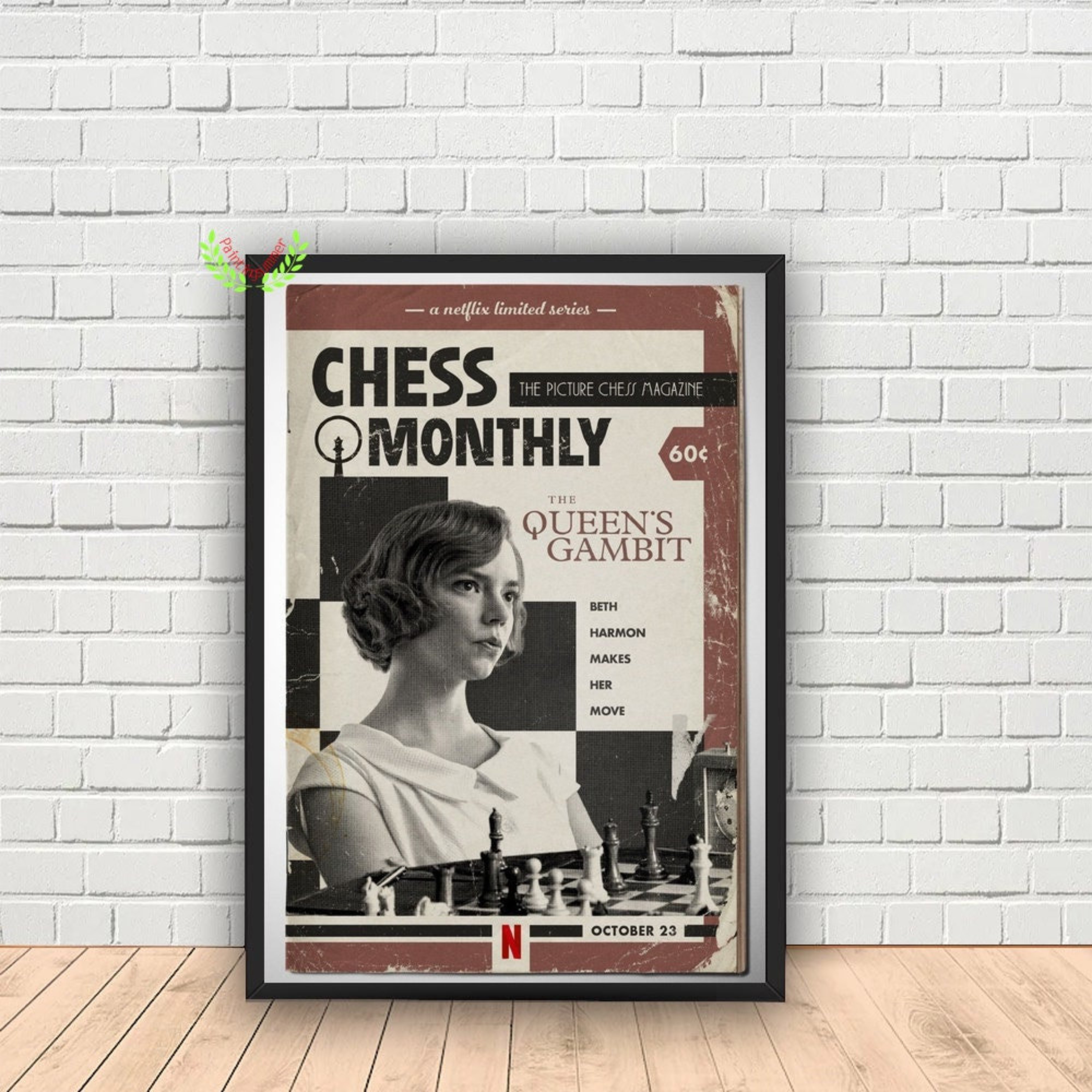 POSTER Queen S Gambit Movie Poster,Wall Art Decor,Art Print,Famaliy Home Decor-UNFRAMED ...