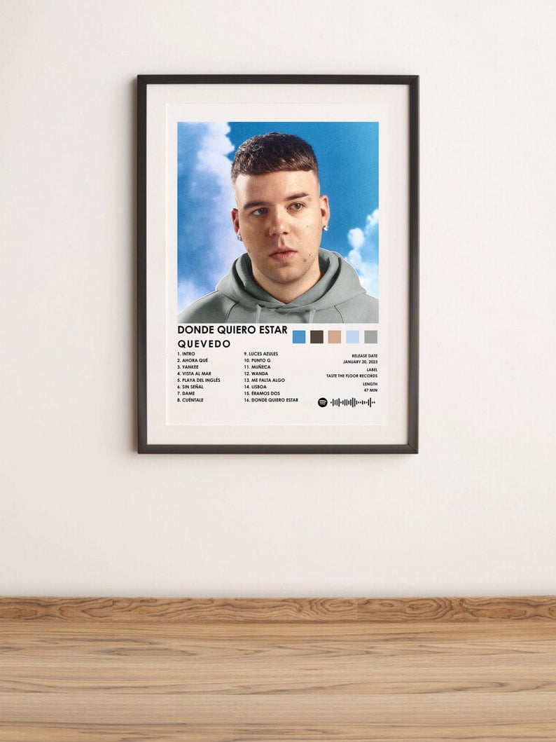 POSTER Quevedo | Donde Quiero Estar | Quevedo Album | Album Cover ...