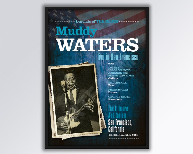 POSTER REIMAGINED Muddy Waters poster-UNFRAMED - Walmart.com