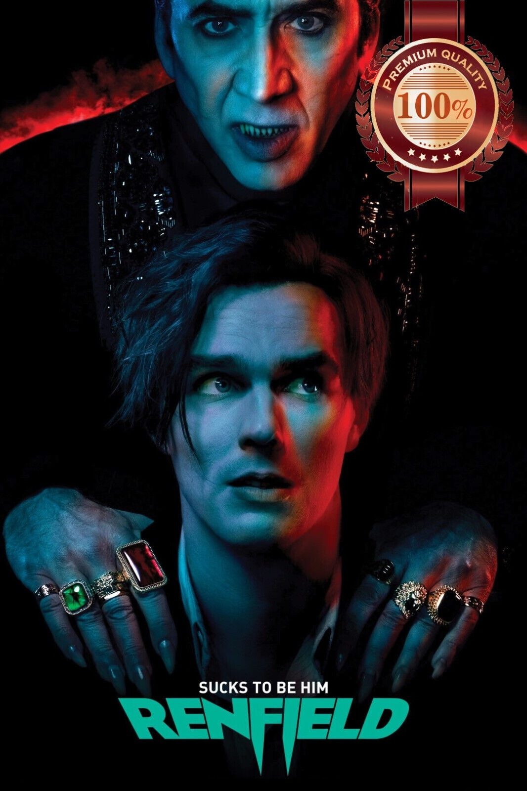 POSTER RENFIELD 2023 NICOLAS CAGE ORIGINAL OFFICIAL CINEMA MOVIE PRINT ...