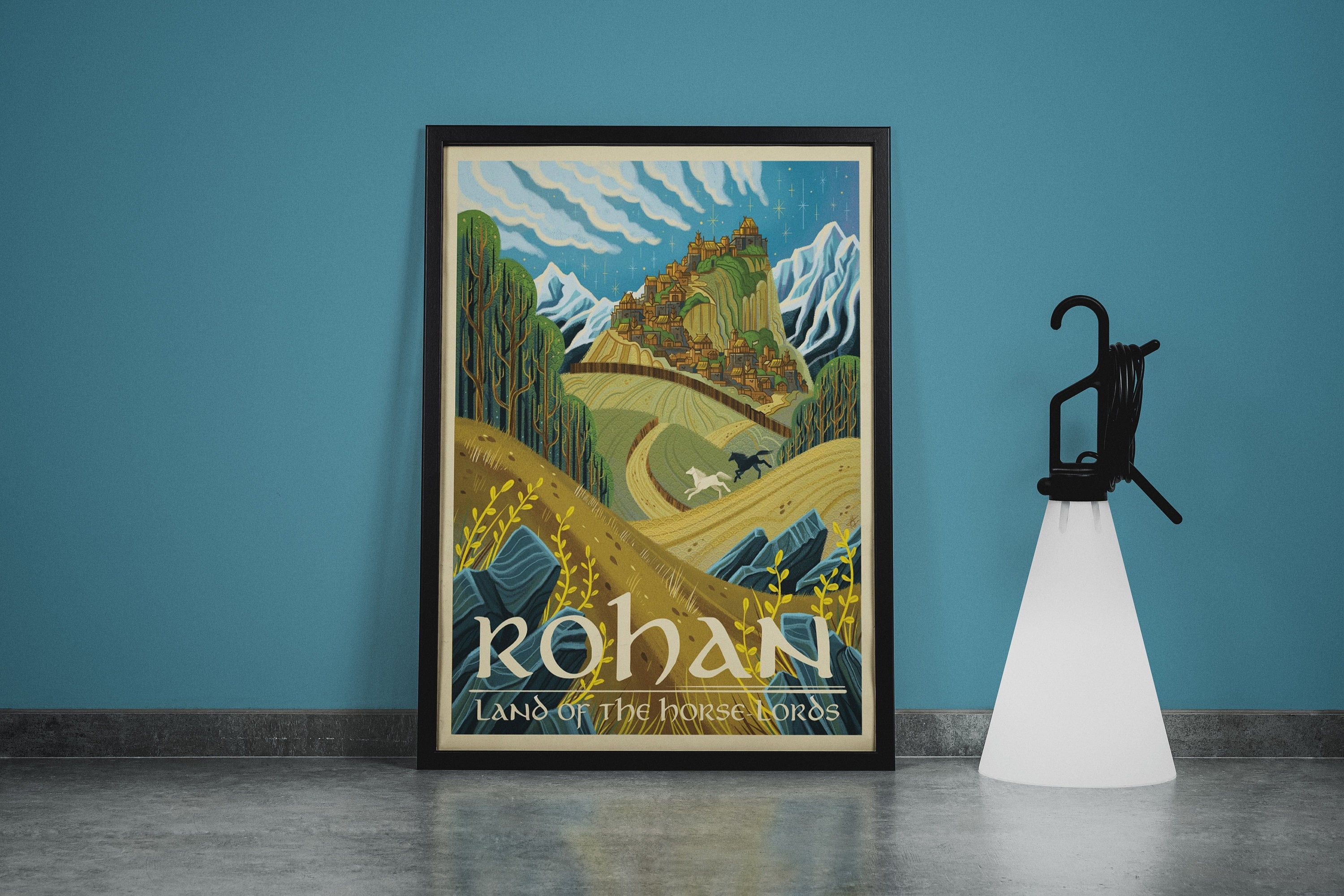 POSTER ROHAN Land of the Horse Lords. Lord of the Rings Posters LOTR ...