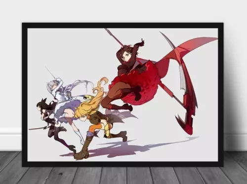 POSTER RWBY Ruby Rose Poster Art, RWBY Print , RWBY Poster Wall Art ...