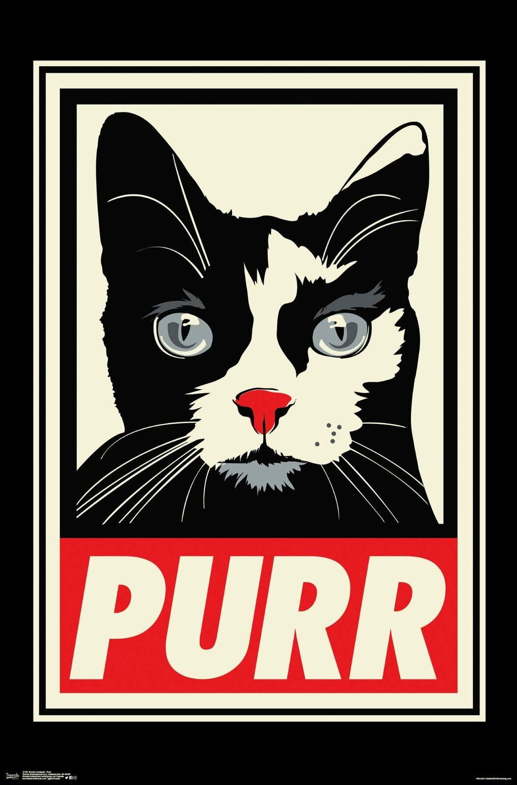 POSTER Rachel Caldwell - Purr Poster-8x12-UNFRAMED - Walmart.com