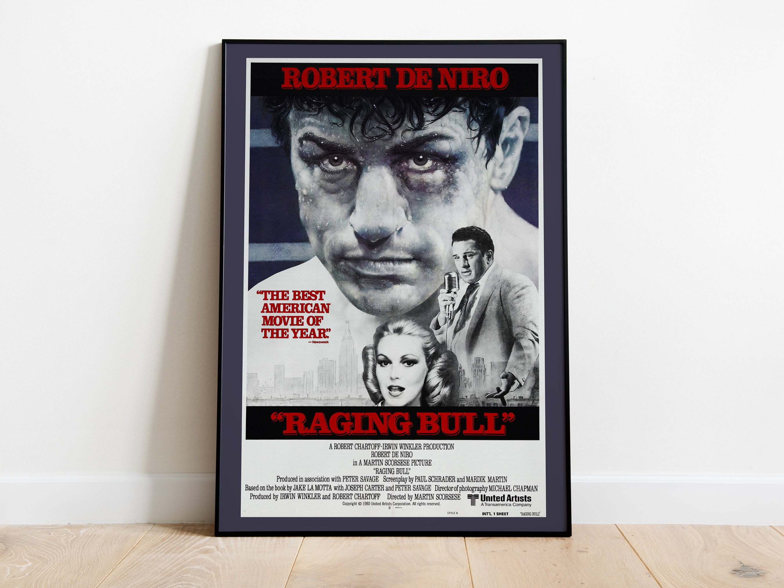 POSTER Raging Bull, Jake LaMotta, Martin Scorsese, Robert De Niro, Joe Pesci, 1980 - Restored ...