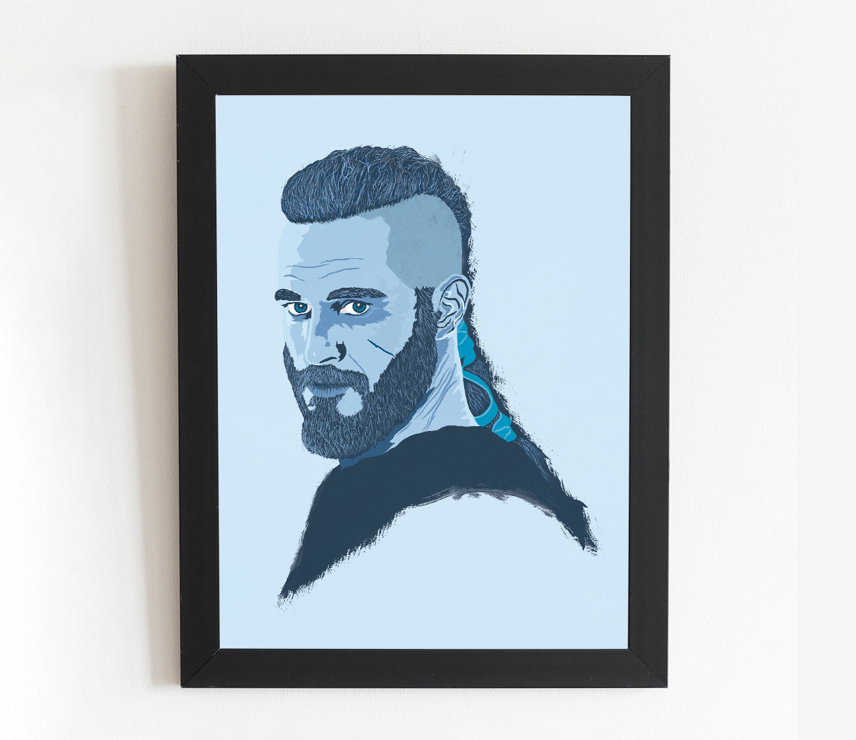 POSTER Ragnar Lothbrok Vikings Minimal Illustrated Character TV Poster ...