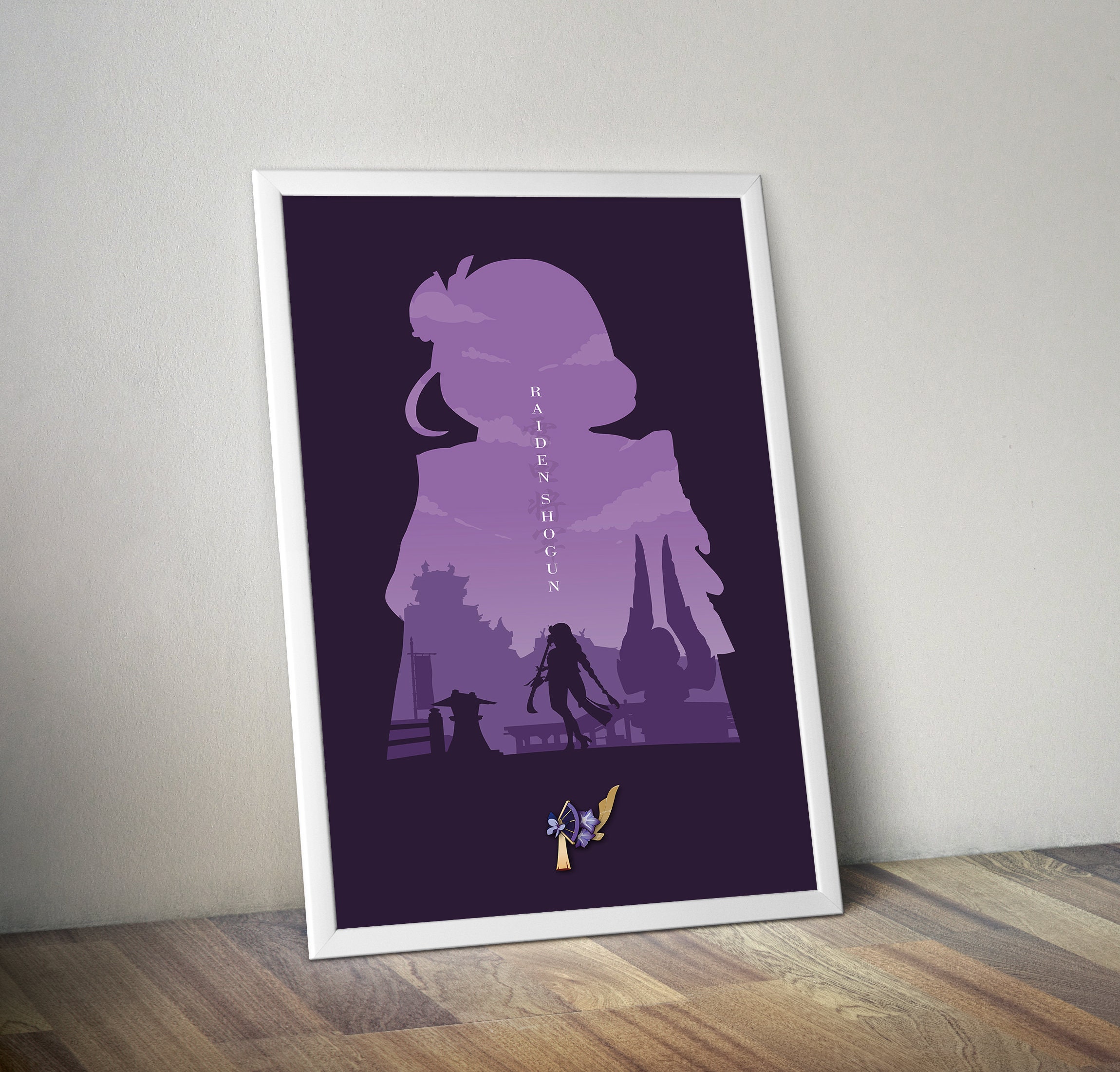 POSTER Raiden Shogun Genshin Impact Genshin Impact Poster Anime Twitch ...