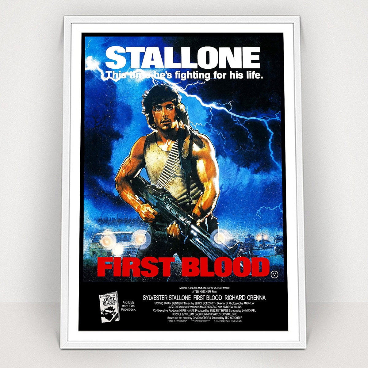 POSTER Rambo: First Blood Movie Poster - 1982 - Classic Vintage Print ...