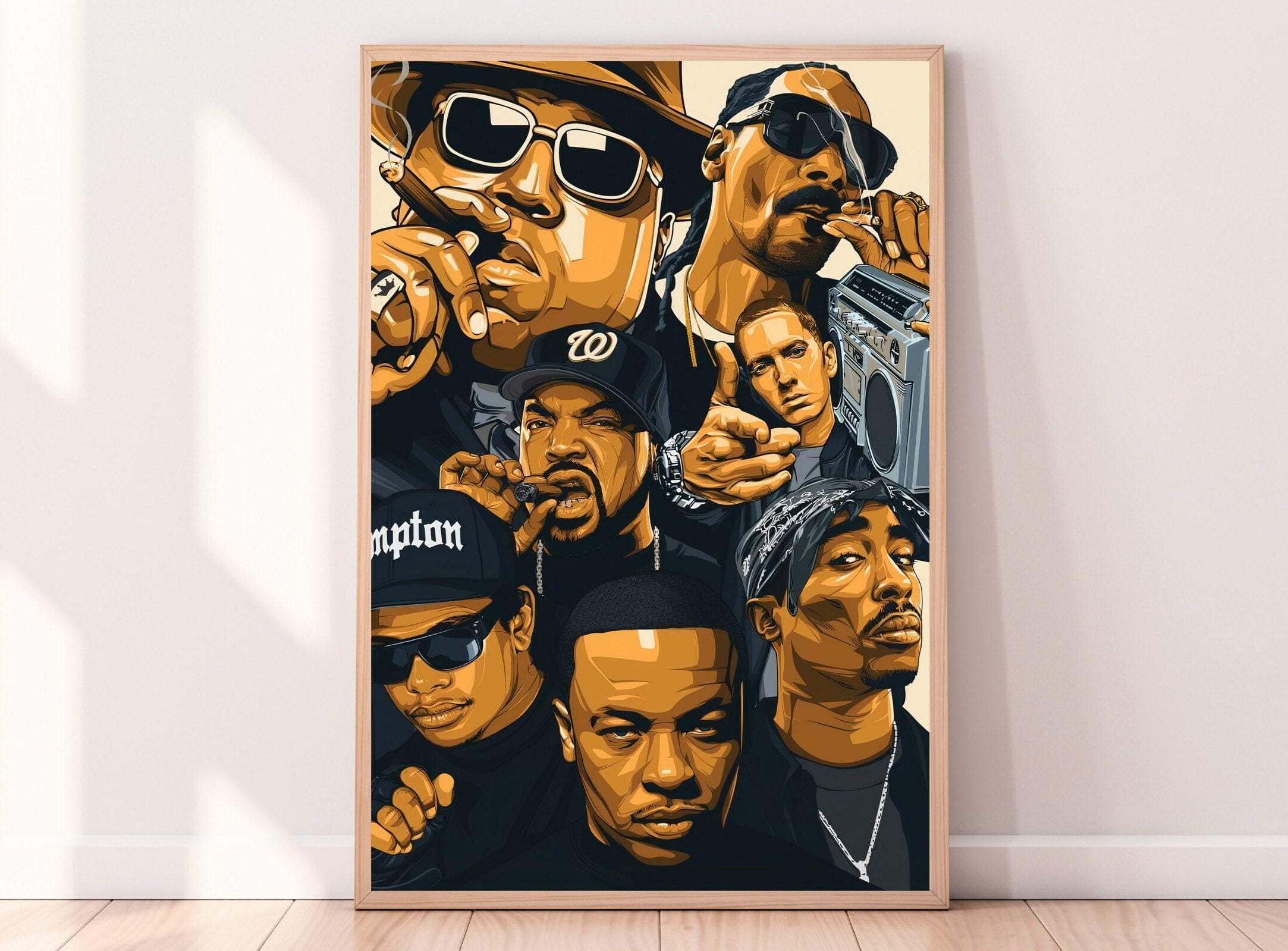 POSTER Rap Legends Poster | Rapers Print Art Poster | Dr. Dre | Big ...