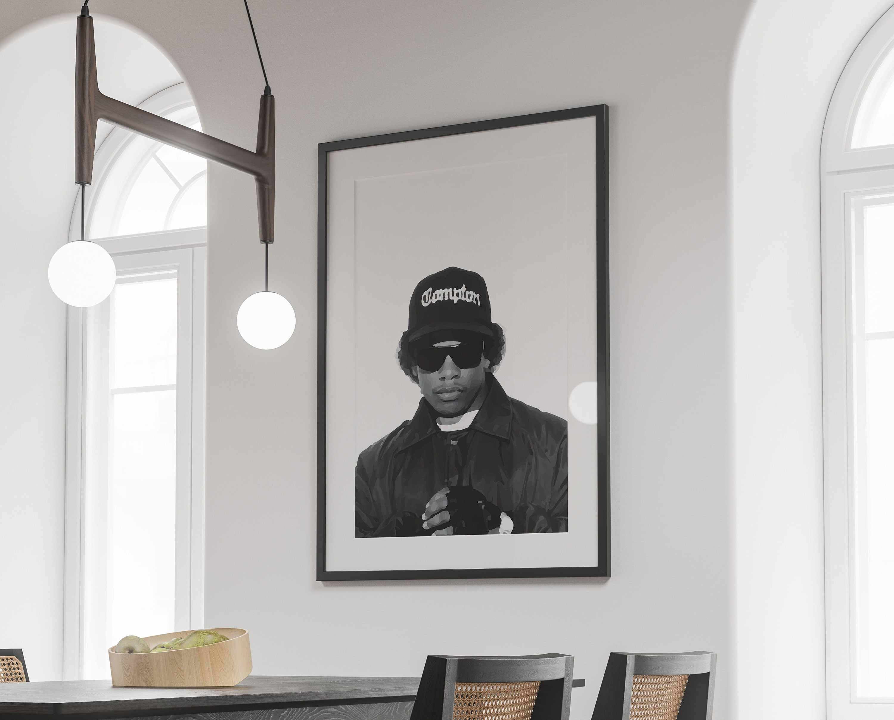 POSTER Rapper Poster, Easy E Print, Black And White, Vintage Music ...
