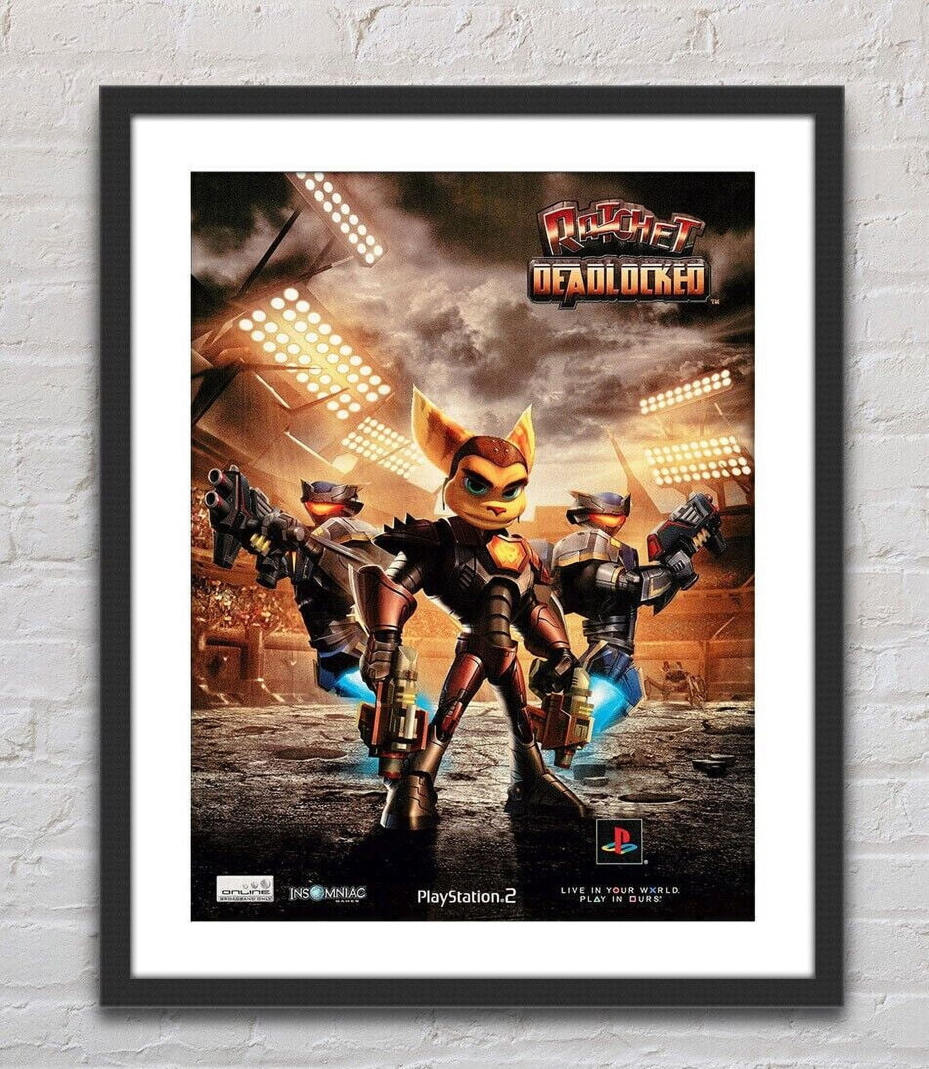 POSTER Ratchet Deadlocked Playstation 2 PS2 Poster-24x36-UNFRAMED ...
