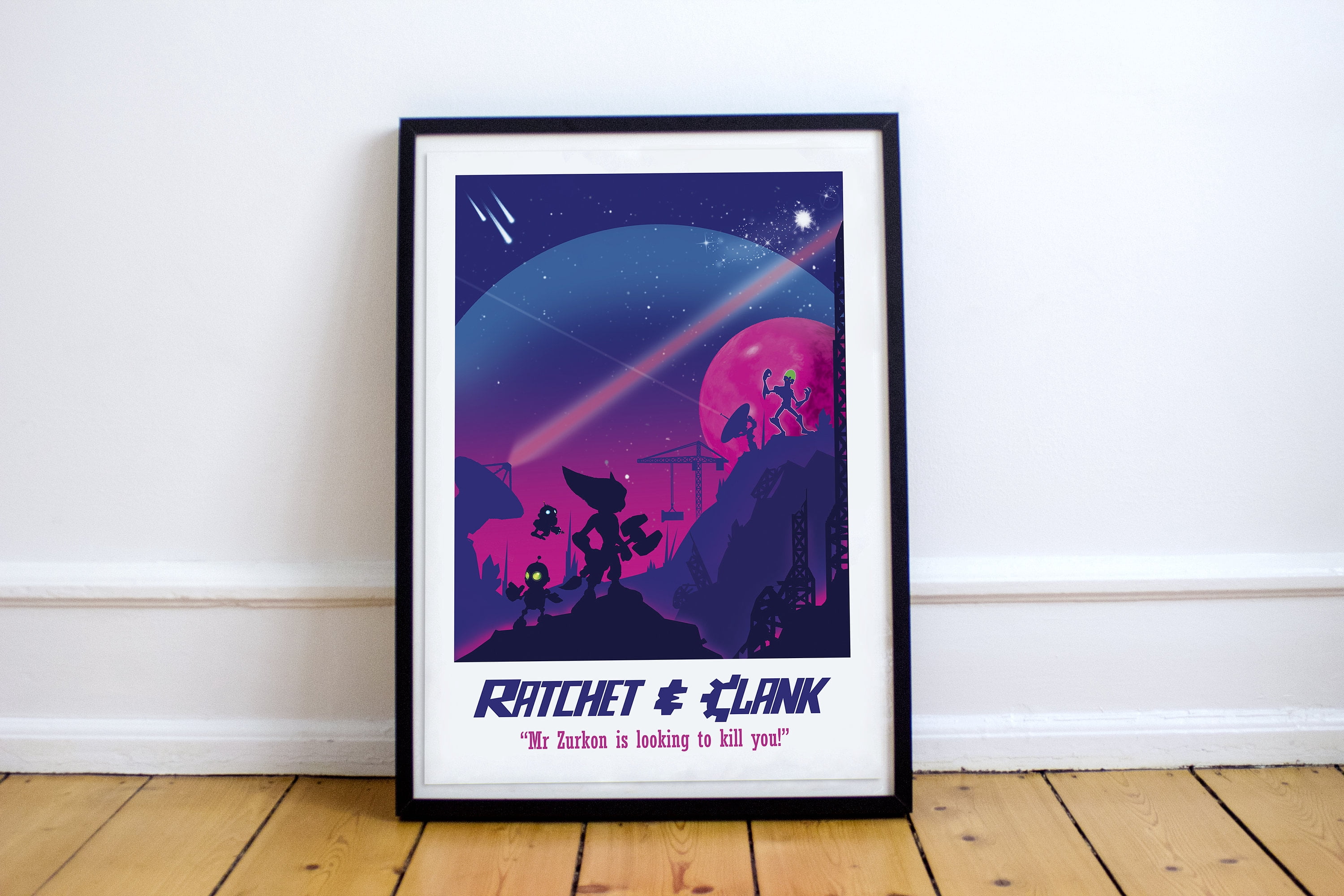 POSTER Ratchet and Clank Game Art, minimalist, video game poster, gamer ...