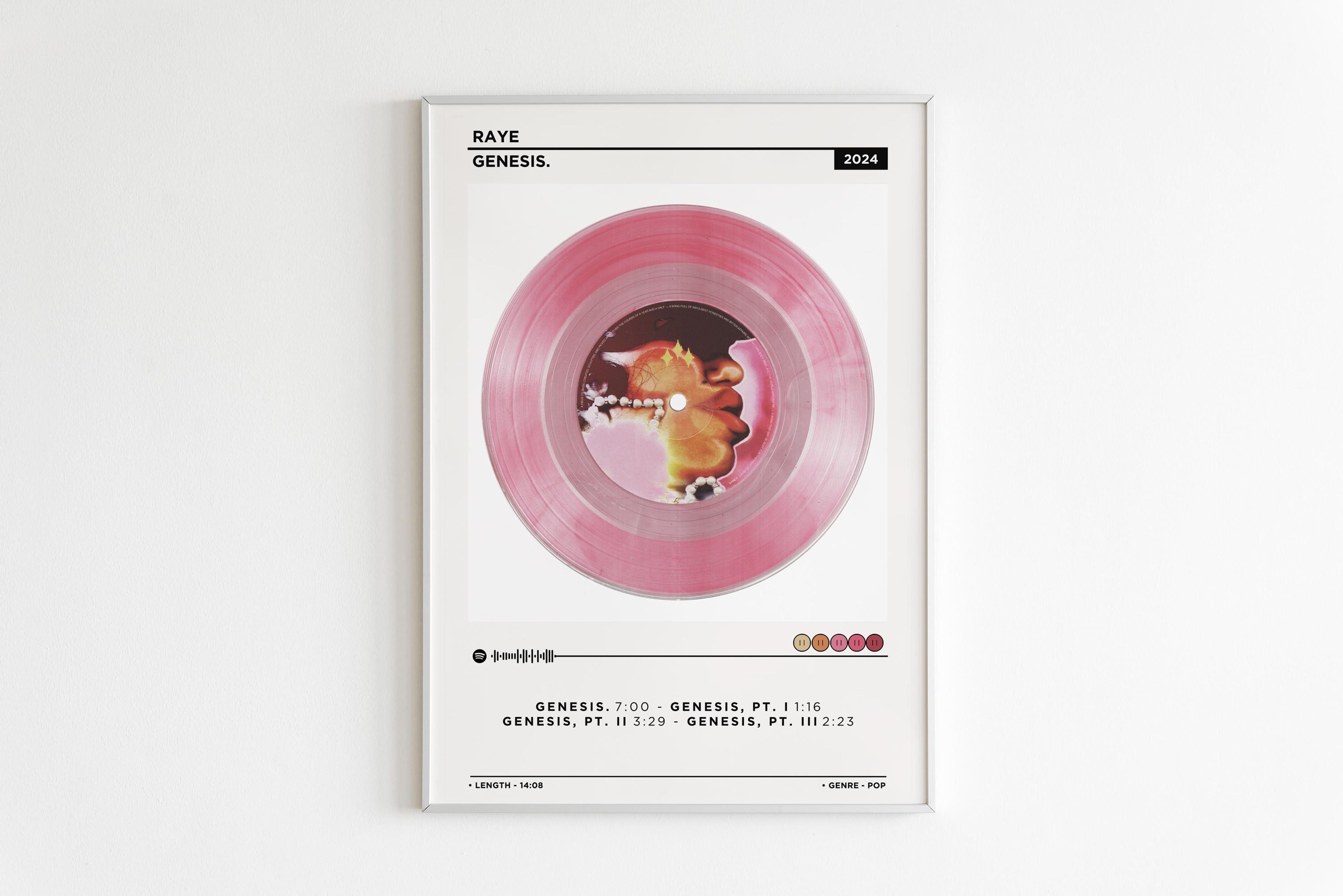 POSTER Raye - Genesis Album Poster / Album Cover Poster / Music Gift ...