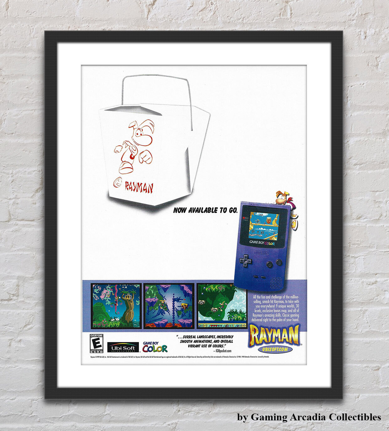POSTER Rayman Nintendo Game Boy Color Poster-24x36-UNFRAMED - Walmart.com