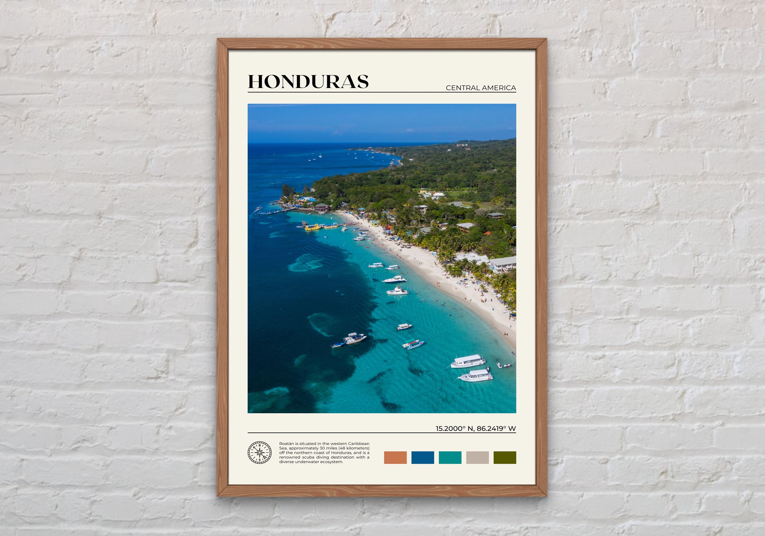 POSTER Real Photo, Honduras Print, Honduras Wall Art, Honduras Poster ...
