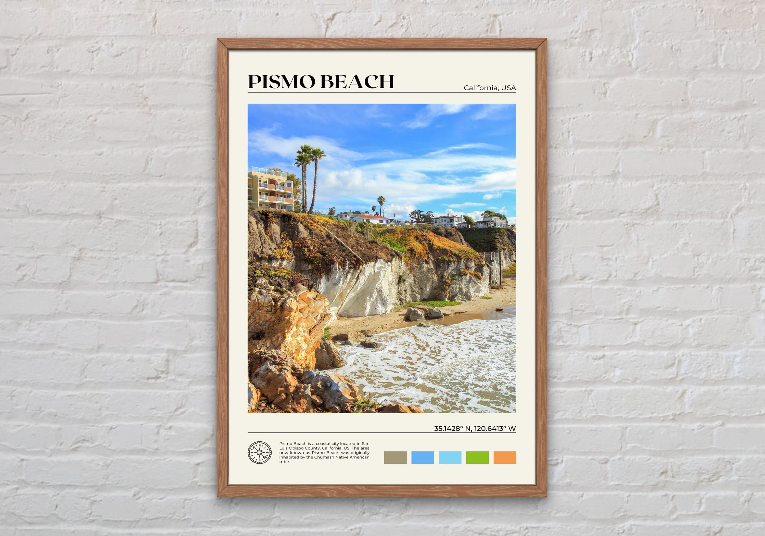 POSTER Real Photo, Pismo Beach Print, Pismo Beach Wall Art, Pismo Beach ...