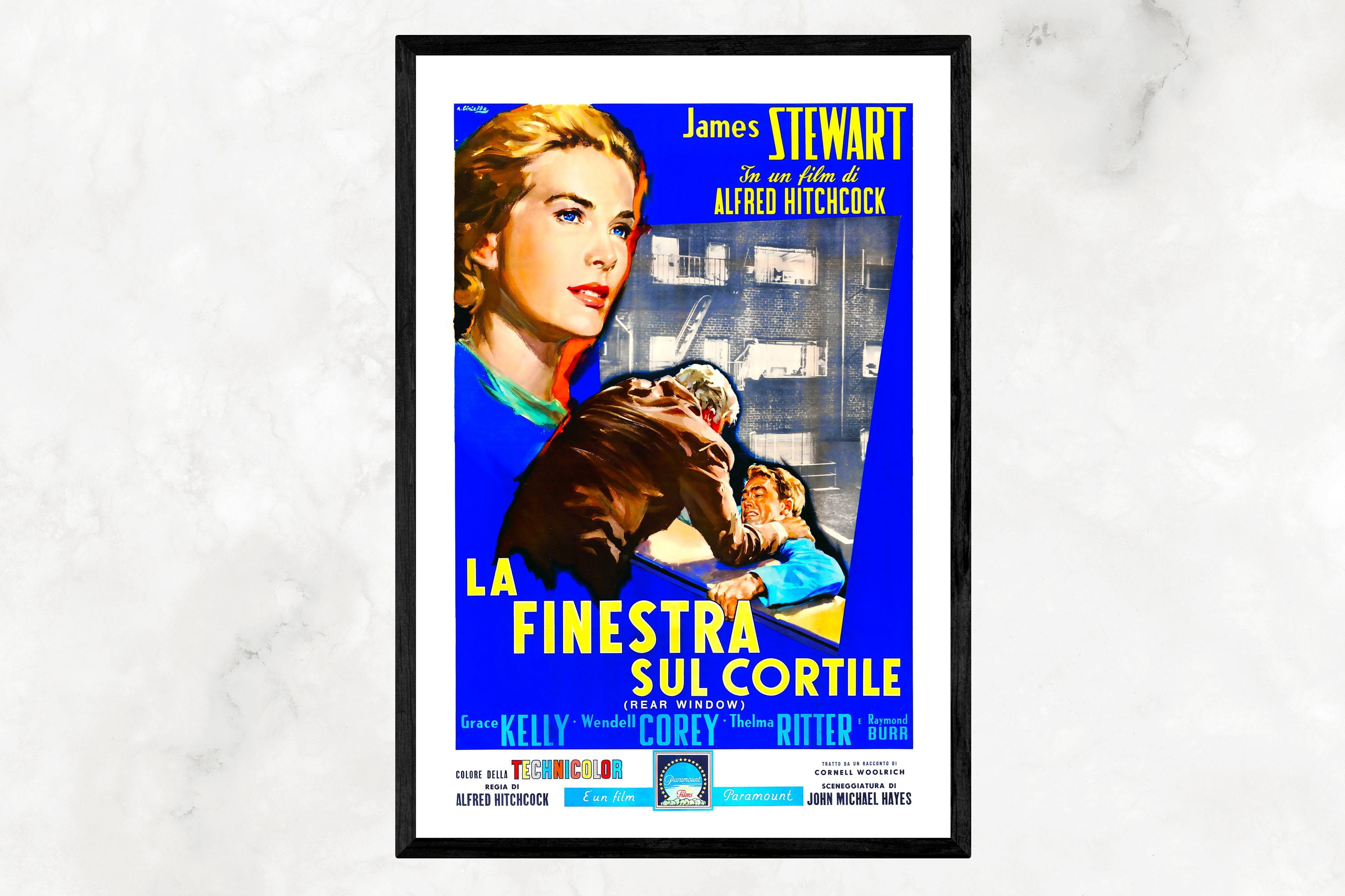 POSTER Rear Window (1954) Italian Movie Poster-UNFRAMED - Walmart.com