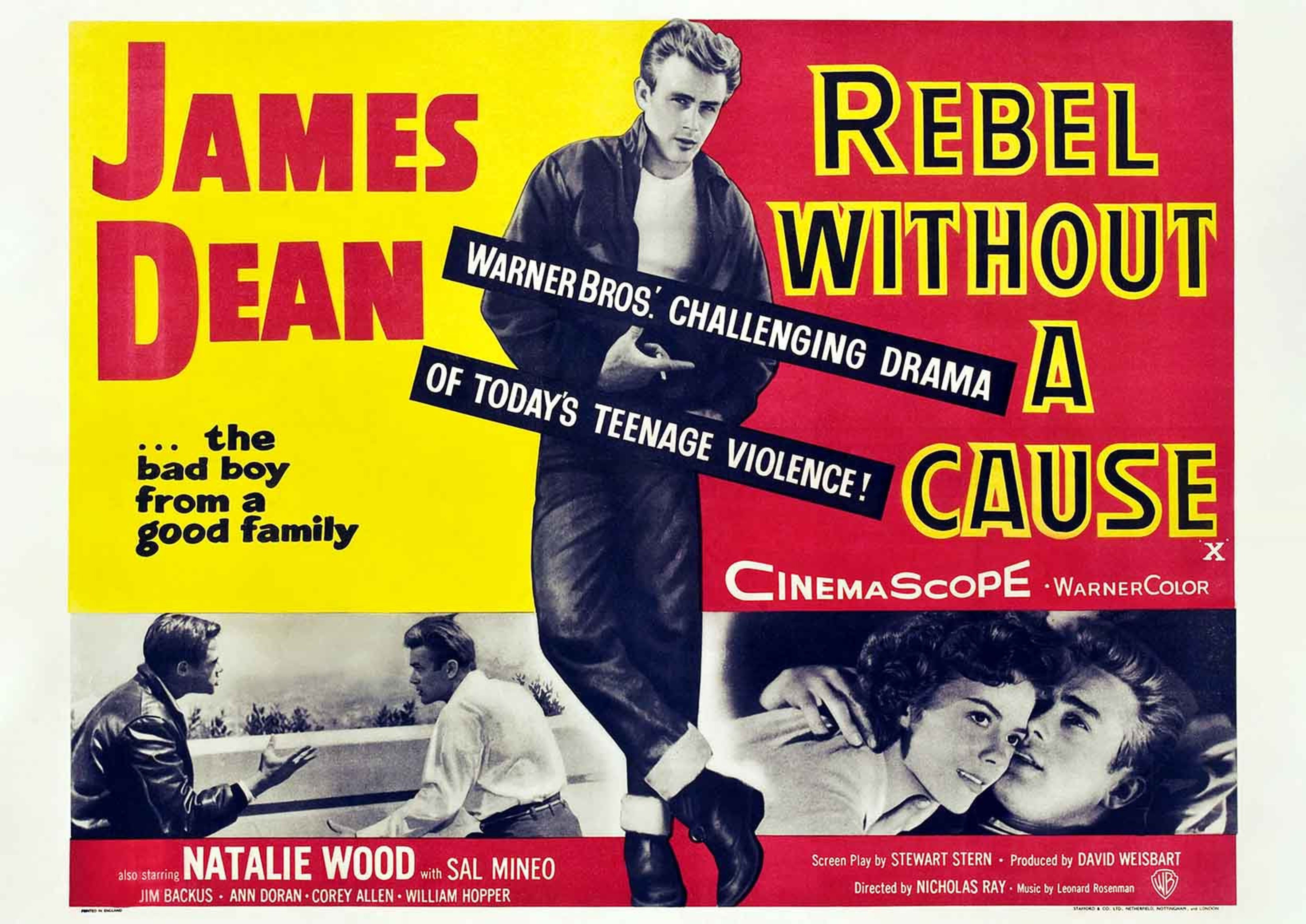 POSTER Rebel Without a Cause 1955 Movie POSTER PRINT A5 A1 Cult James ...