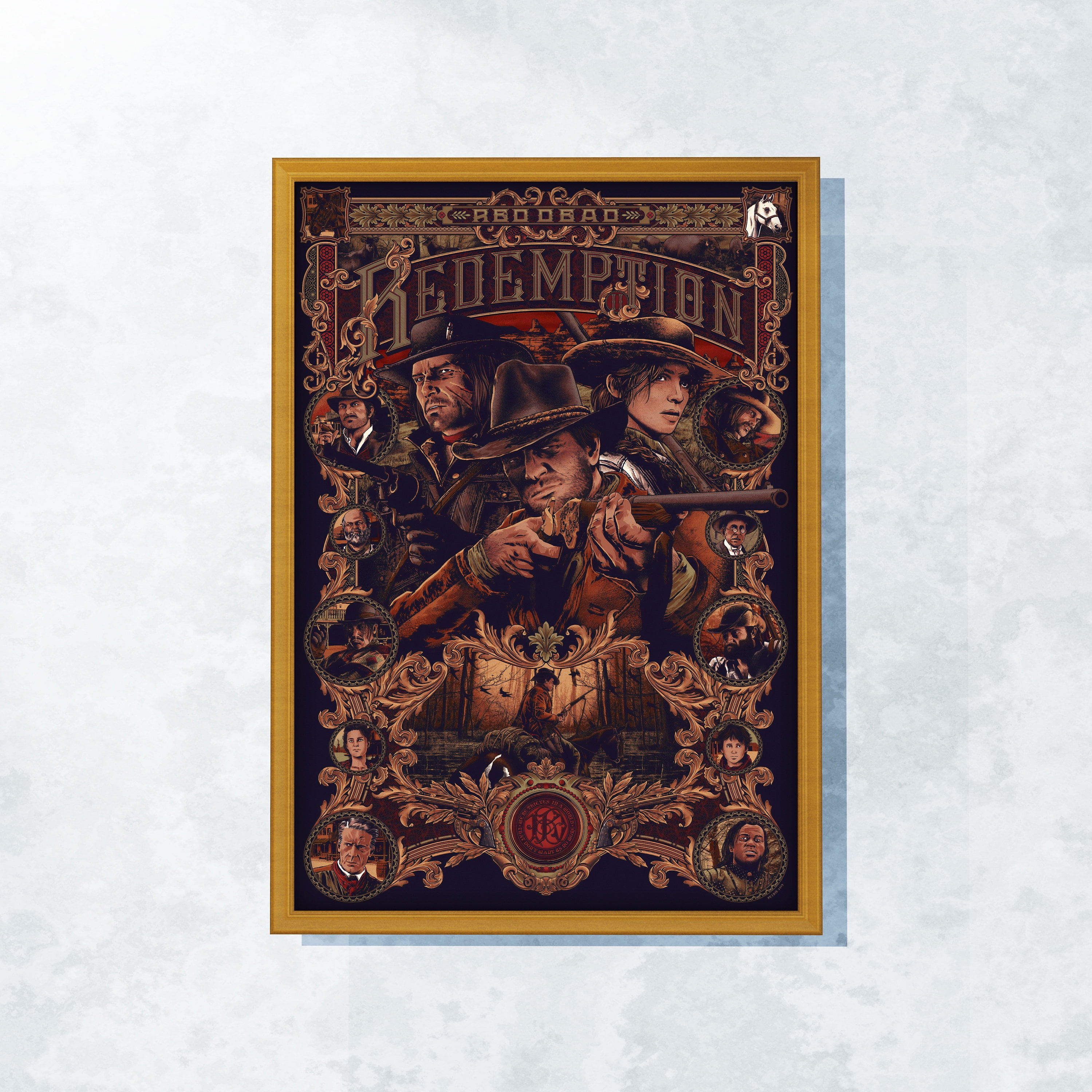 POSTER Red Dead Redemption 2 Poster | Rdr 2 Poster | Rockstar Poster ...