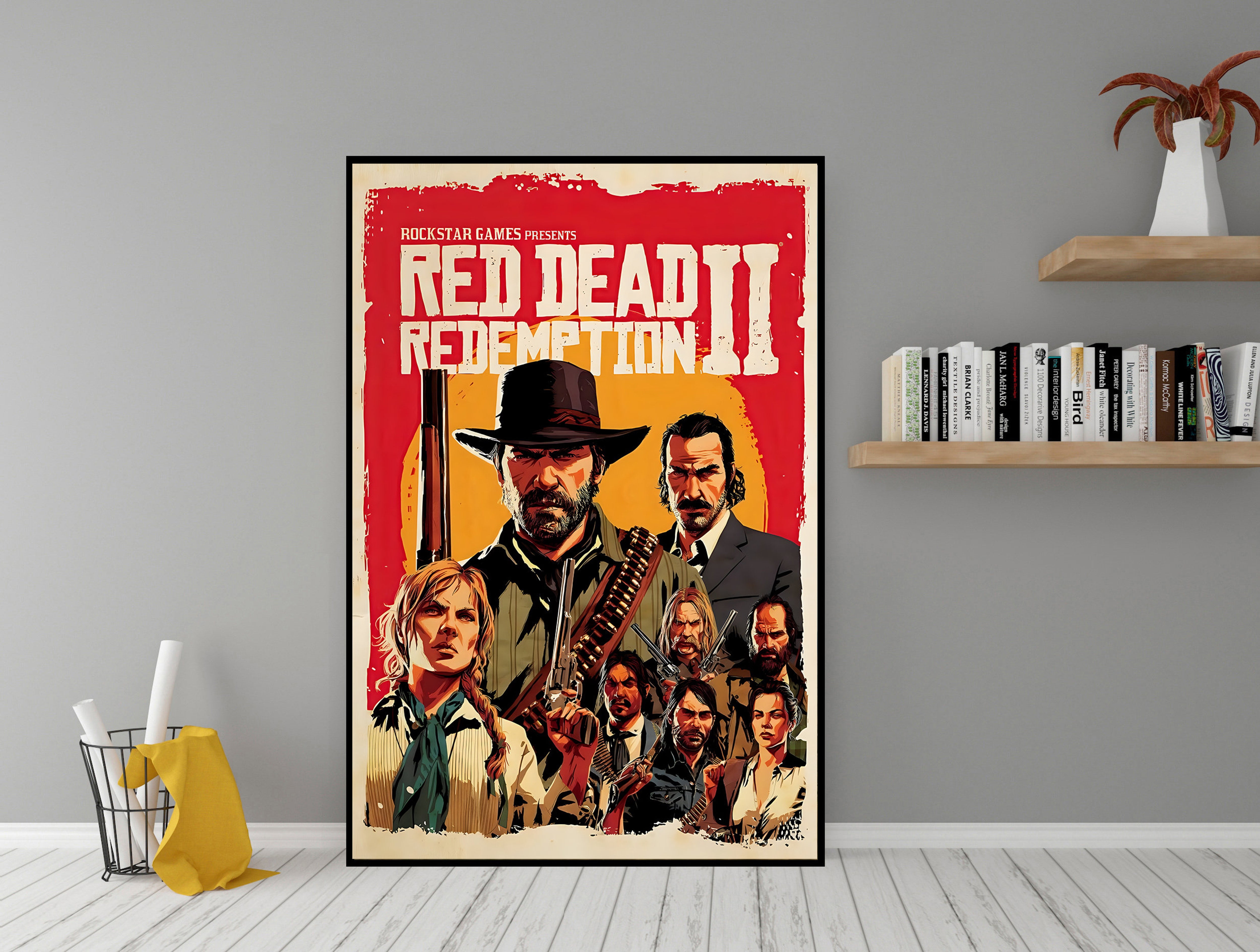 POSTER Red Dead Redemption 2 Poster - Video Game Poster - RDR Poster ...