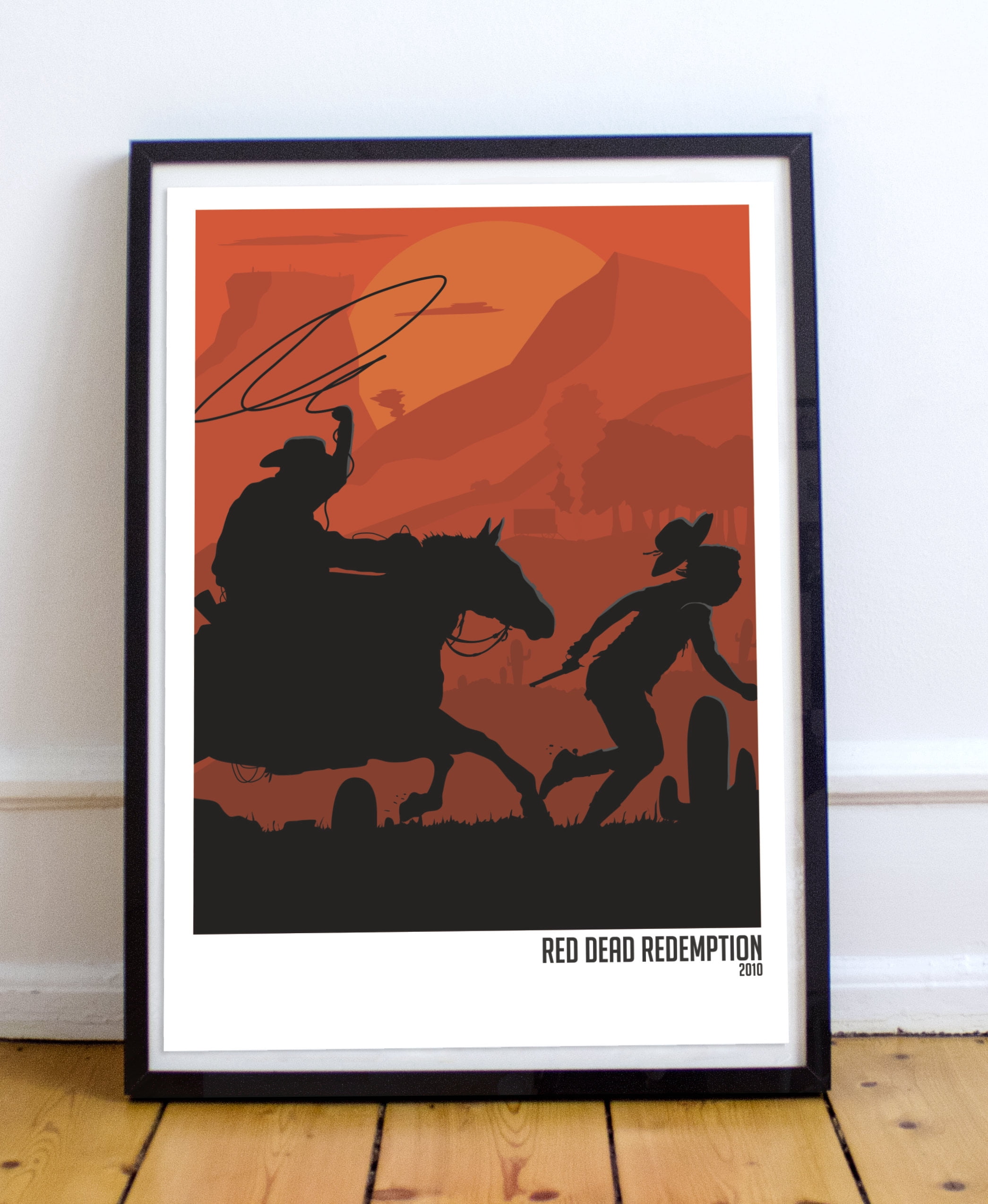 POSTER Red Dead Redemption Poster / Cowboy Art / Western Poster / Video ...