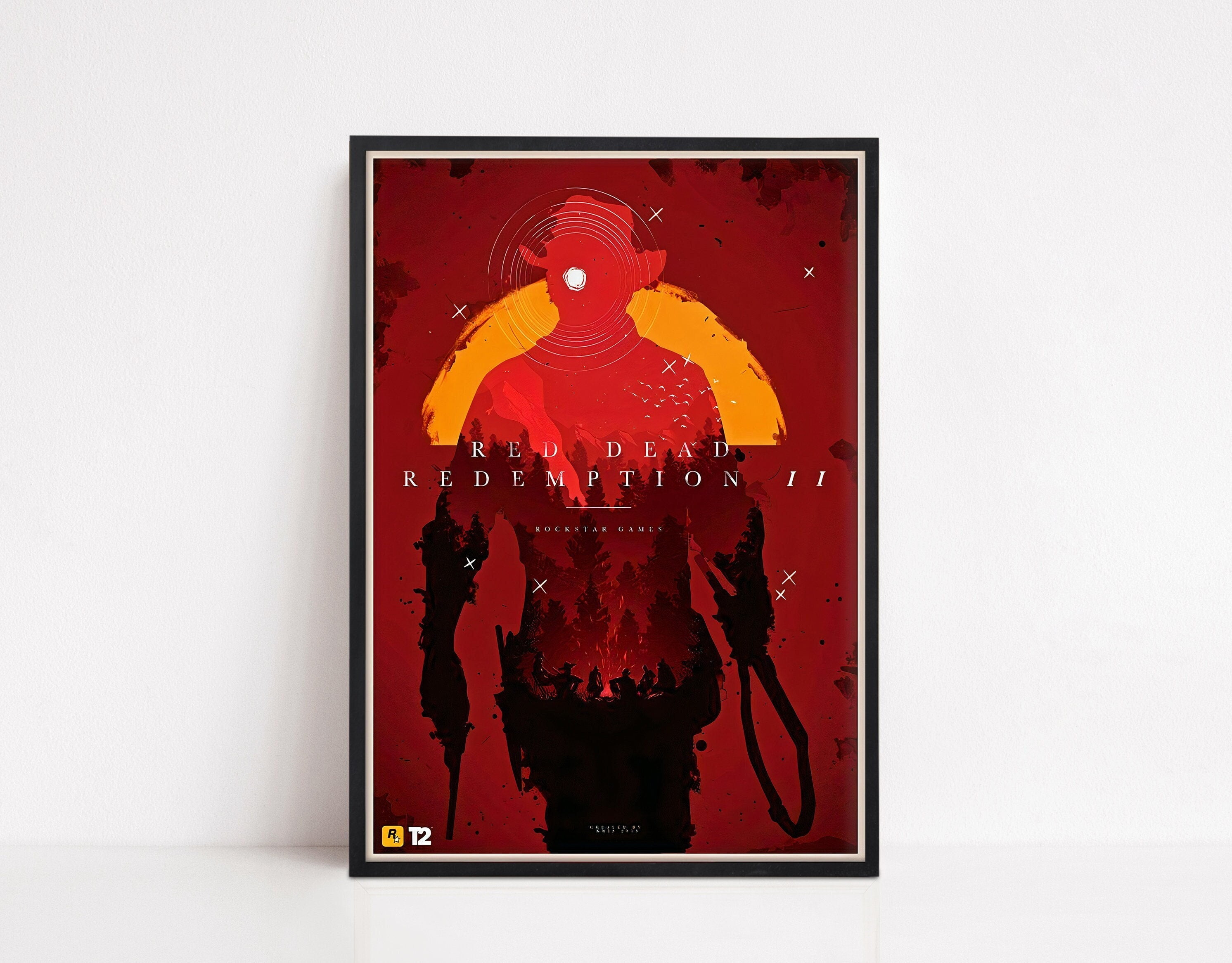 POSTER Red Dead Redemption Poster - RDR 2 Poster - Video Game Poster ...
