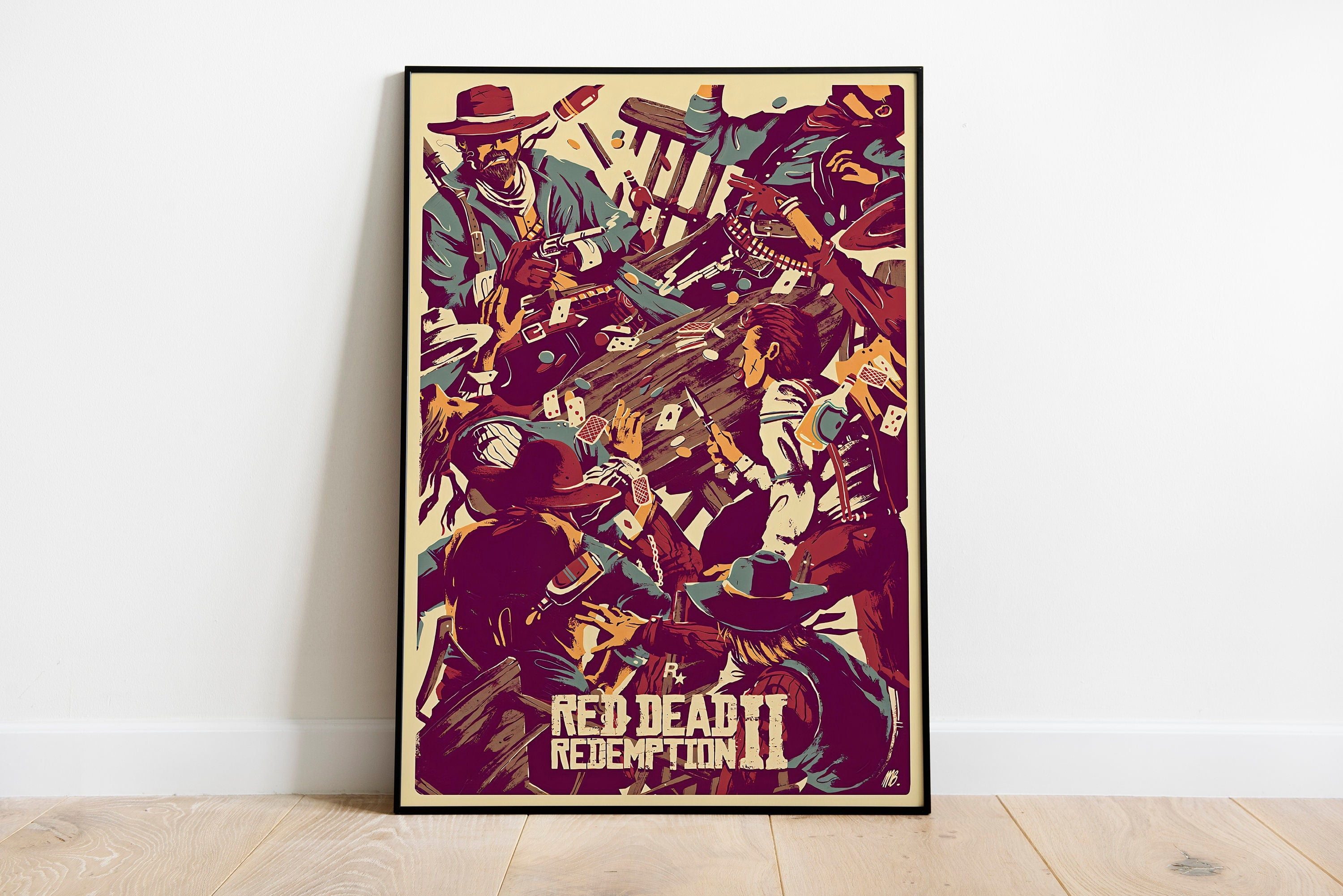 POSTER Red Dead Redemption Poster - RDR 2 Poster - Video Game Poster ...