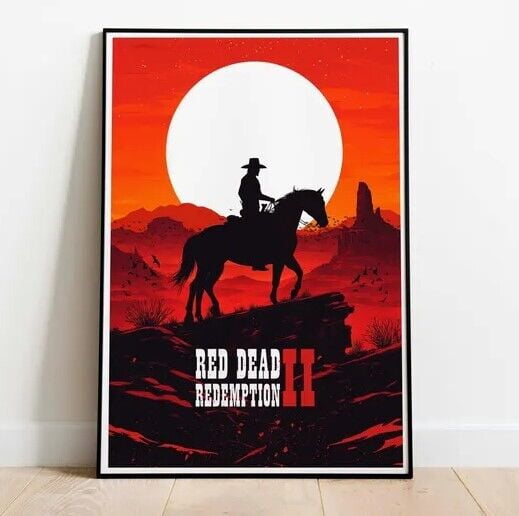POSTER Red Dead Redemption Print, Red Dead Poster, Game Print, Game ...