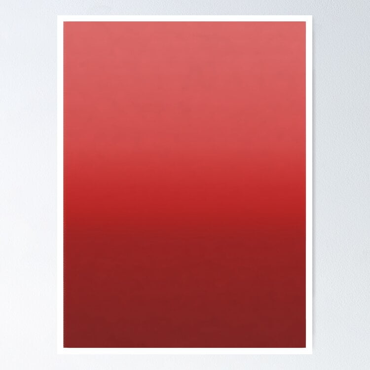 POSTER Red Rothko Inspired POSTER UNFRAMED, 8x12 - Walmart.com