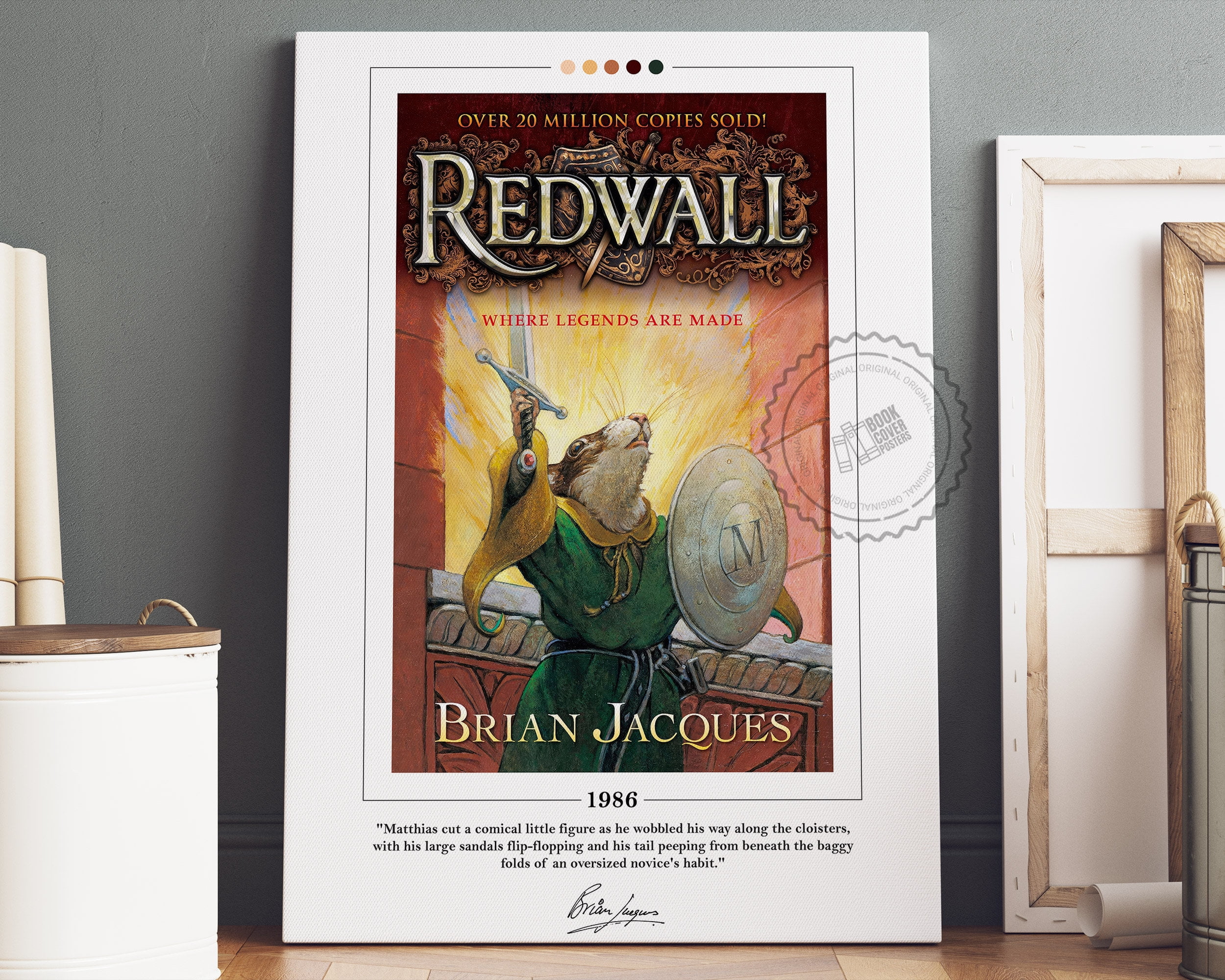 POSTER Redwall Book Cover Poster | Brian Jacques, Redwall Poster ...