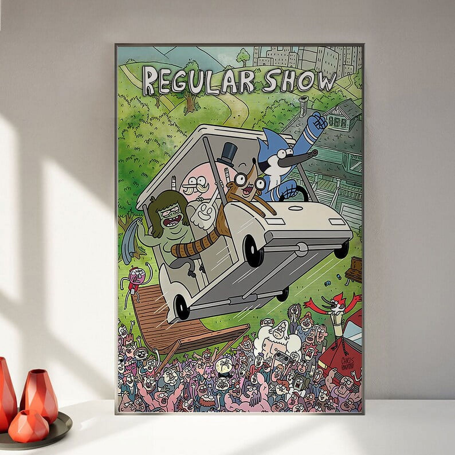 POSTER Regular Show Poster Jumping off Ramp Mordecai and the Rigbys ...