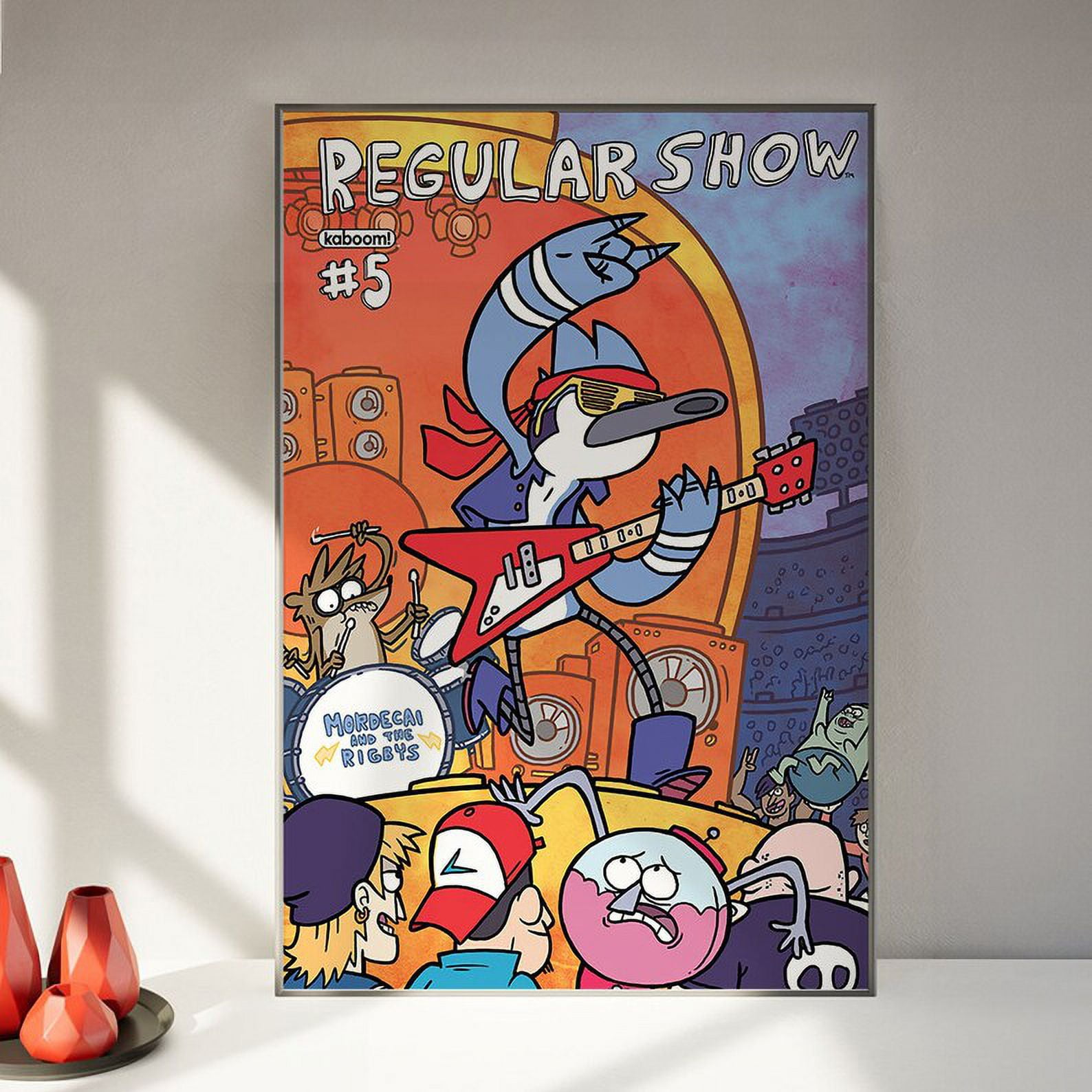 POSTER Regular Show Poster Rock Concert Mordecai and the Rigbys Muscle ...