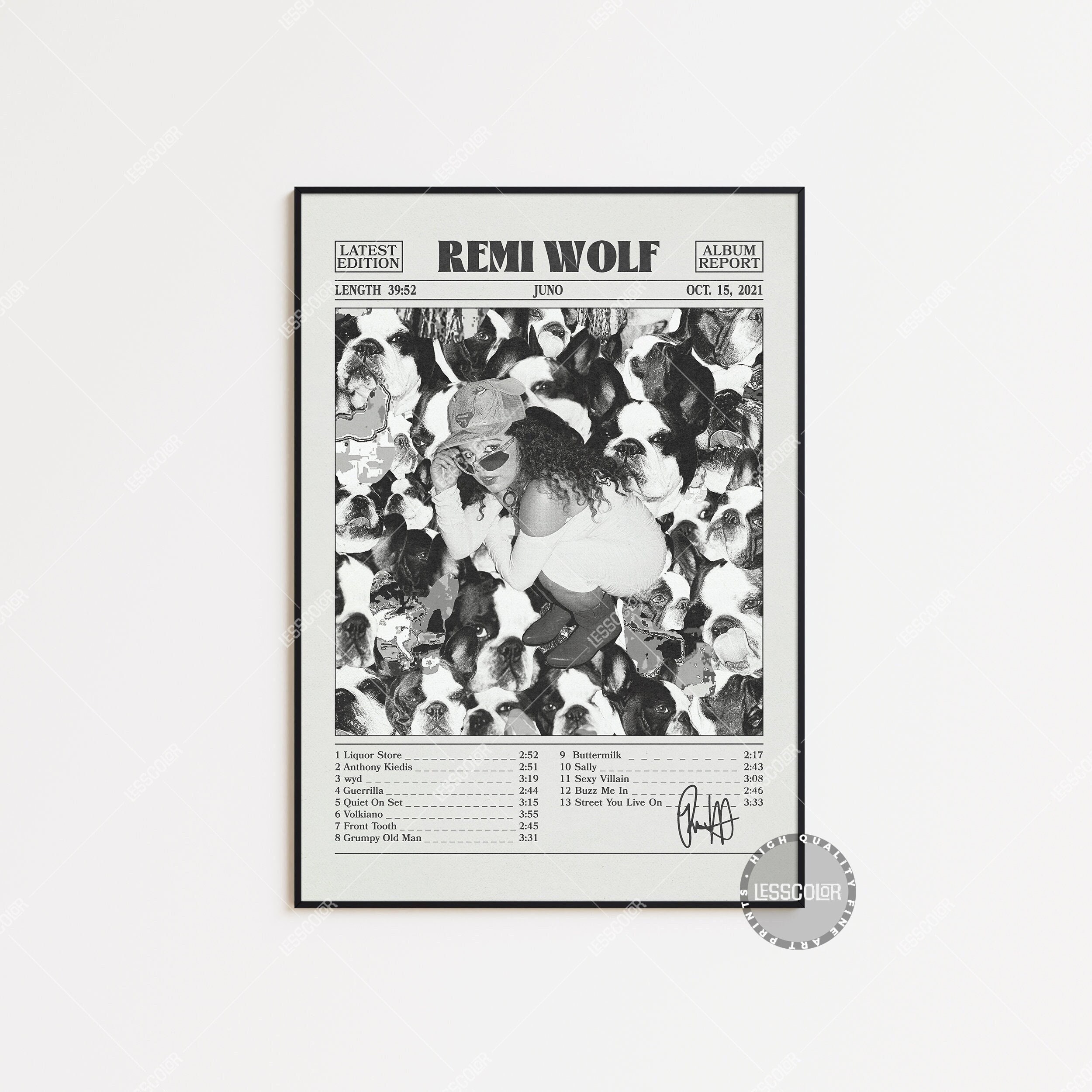 POSTER Remi Wolf Retro Newspaper Print, Juno Poster, Remi Wolf Poster ...