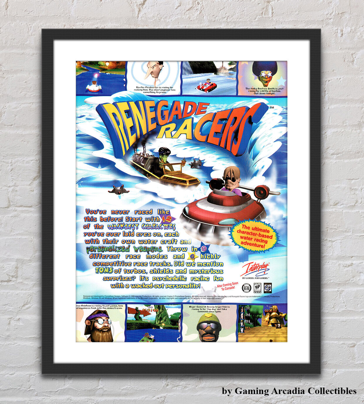 POSTER Renegade Racers Playstation PS1 PC Poster-8x12-UNFRAMED ...