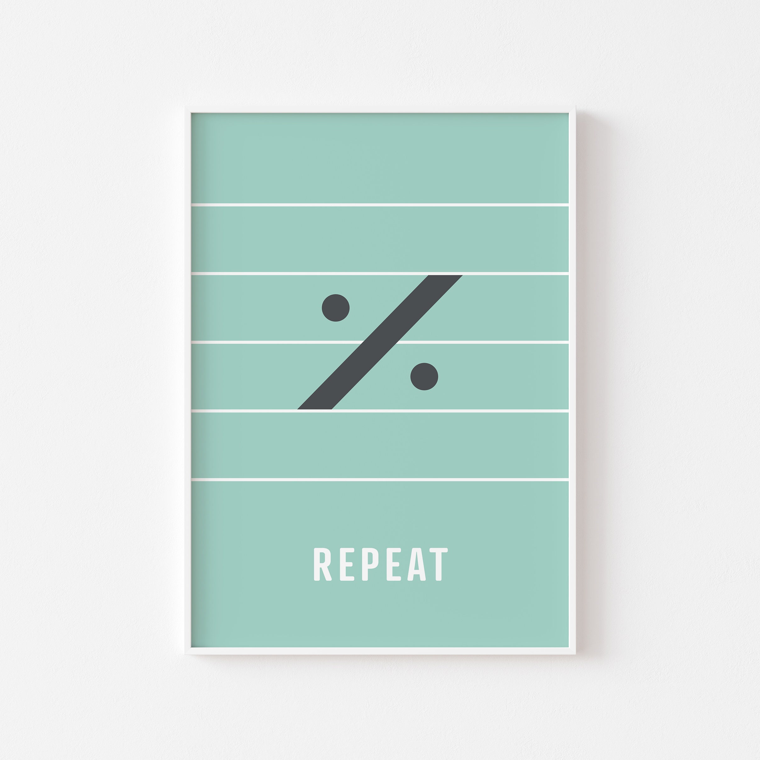 POSTER Repeat Bar Note Print - Music Theory Poster, Repeat Bar Symbol ...