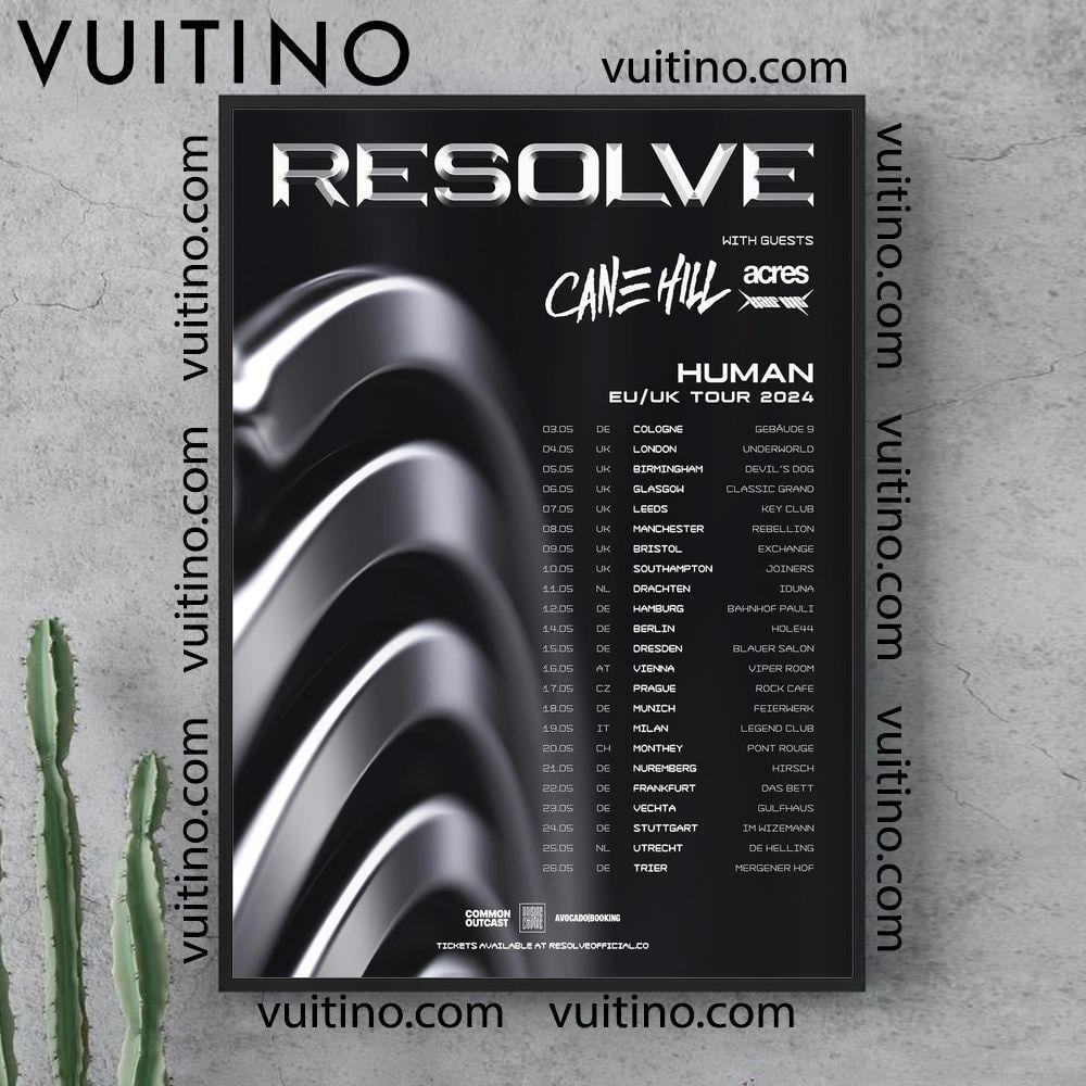 POSTER Resolve Human Eu Uk Tour 2024 Vertical Poster-12x18-UNFRAMED ...