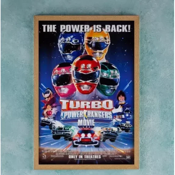 POSTER Retro Action Poster, Power Rangers-Inspired Artwork, Bold Wall ...