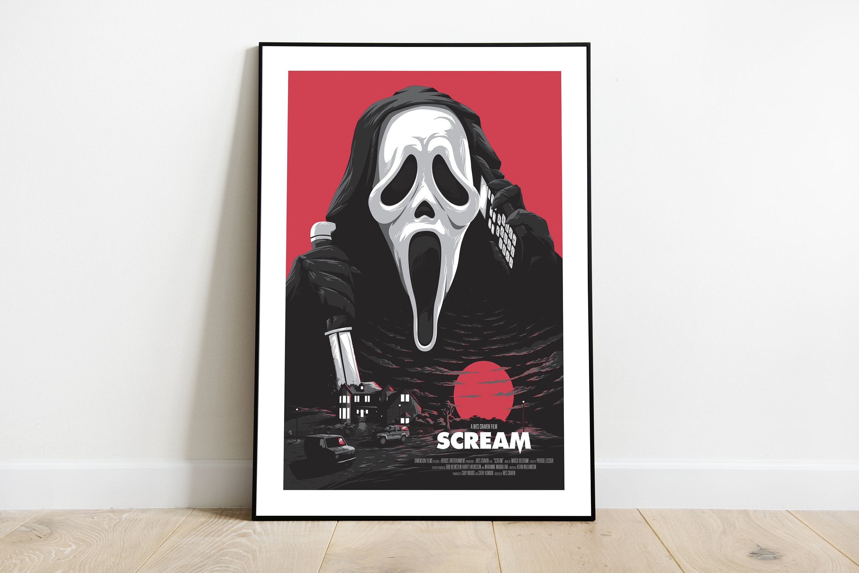 POSTER Retro Scream Movie Poster 1996, Ghostface Wall Art, Wall Decor ...