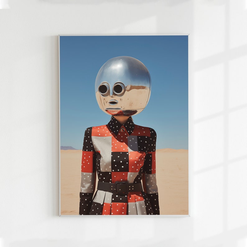 POSTER Retro Vintage Disco Ball Wall Art Print, Pastel Disco Ball ...